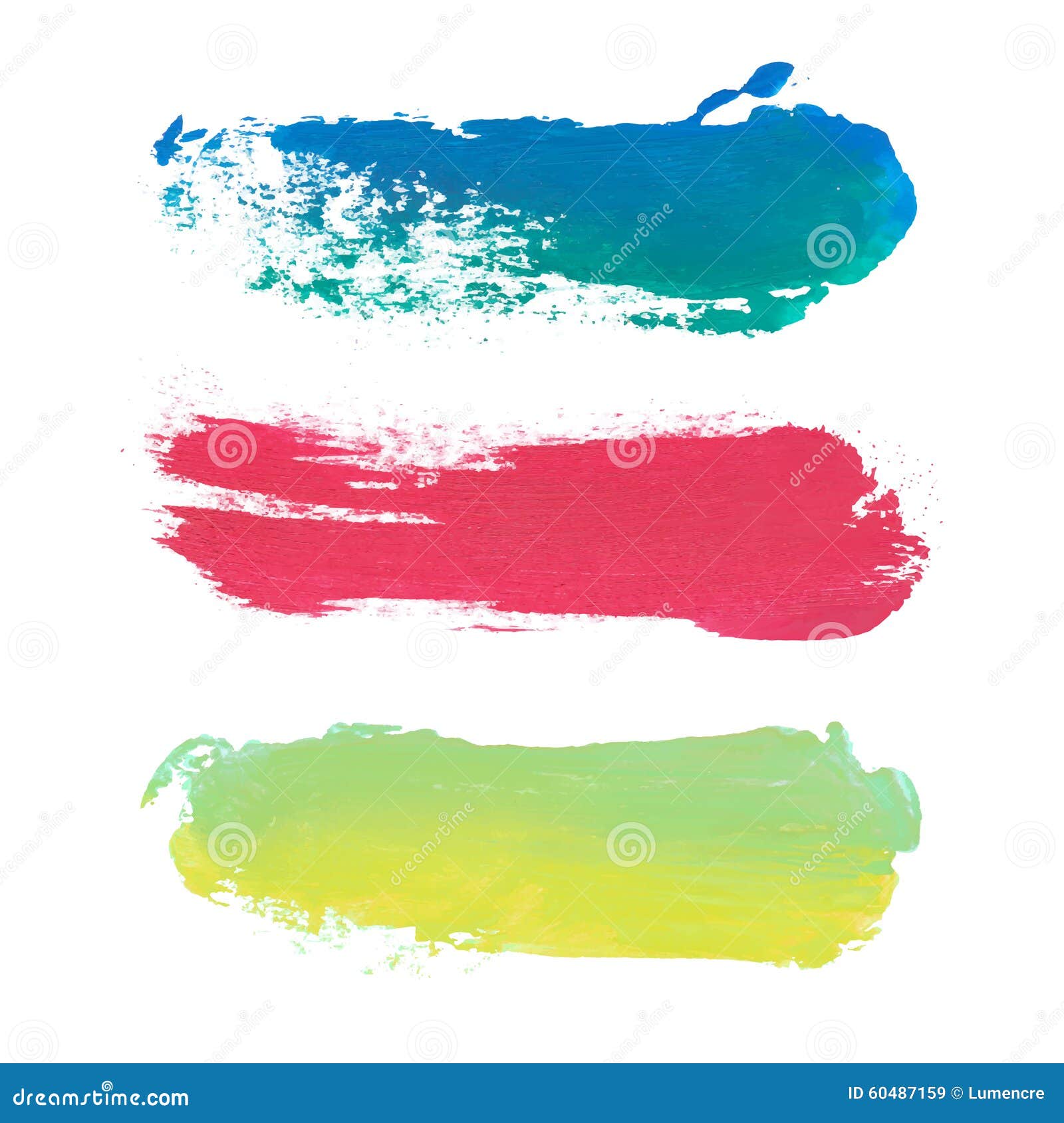 Vector Paint Stripes with Place for Text. Stock Vector - Illustration ...