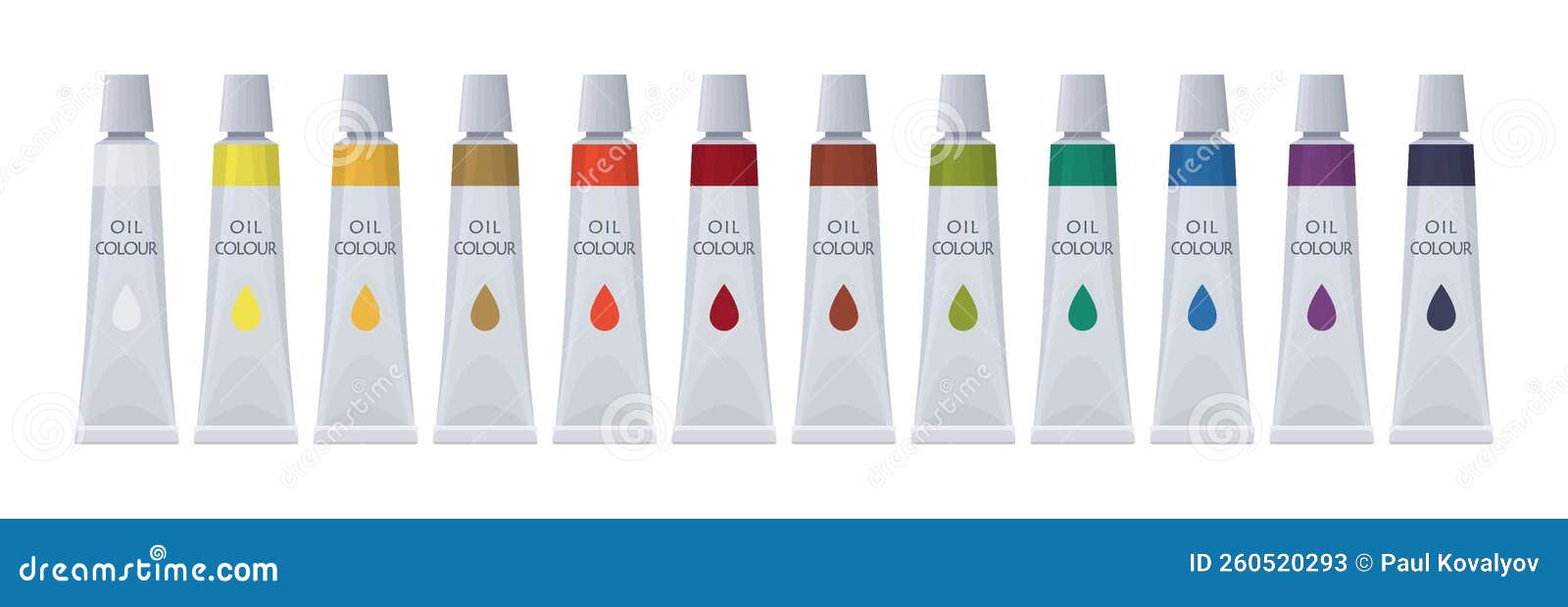 Vector Paint Tubes. Oil Paints Stock Vector - Illustration of artist ...