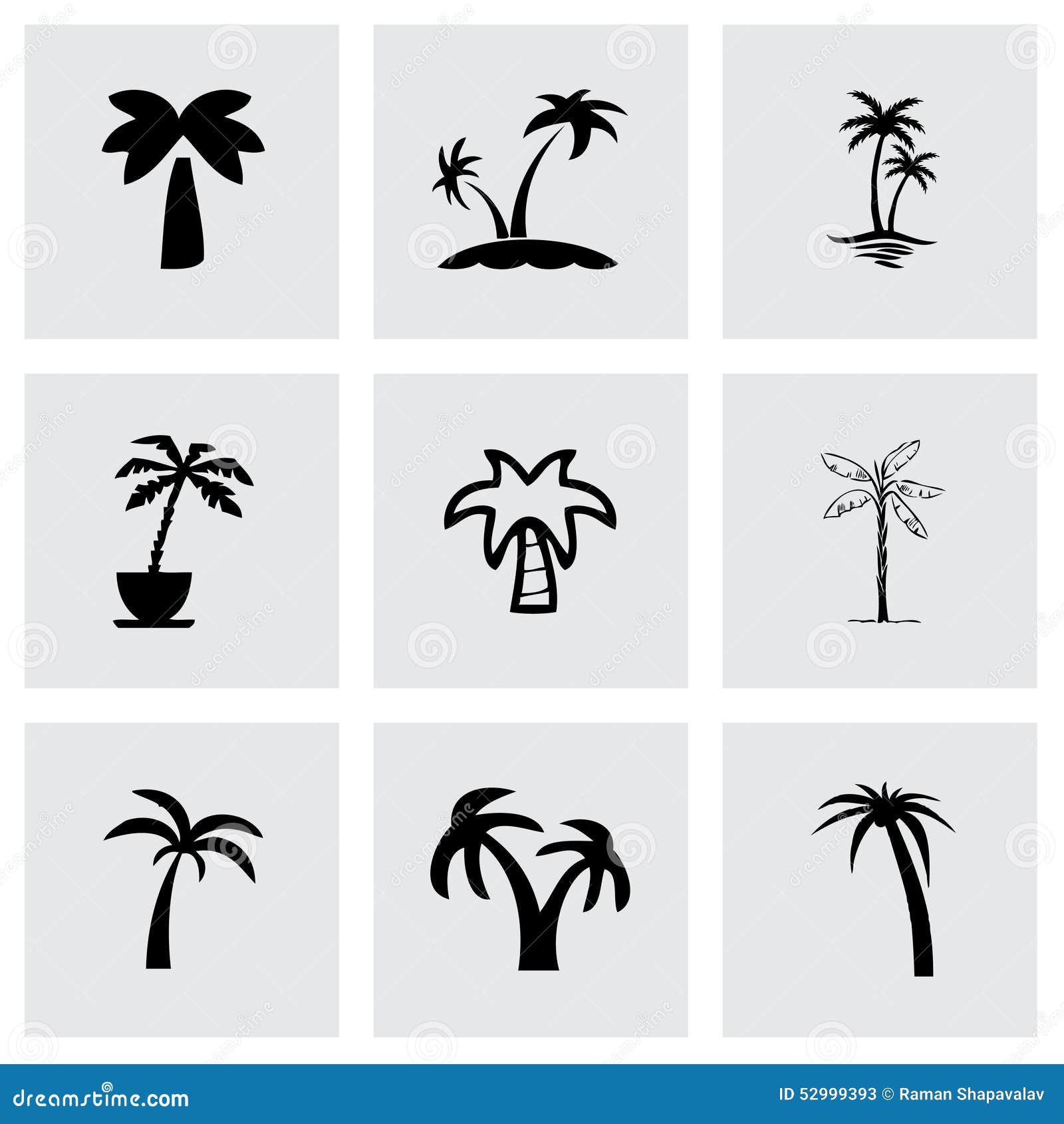 Set Grey Trees Vector Symbol Icon Stock Illustrations – 136 Set Grey ...