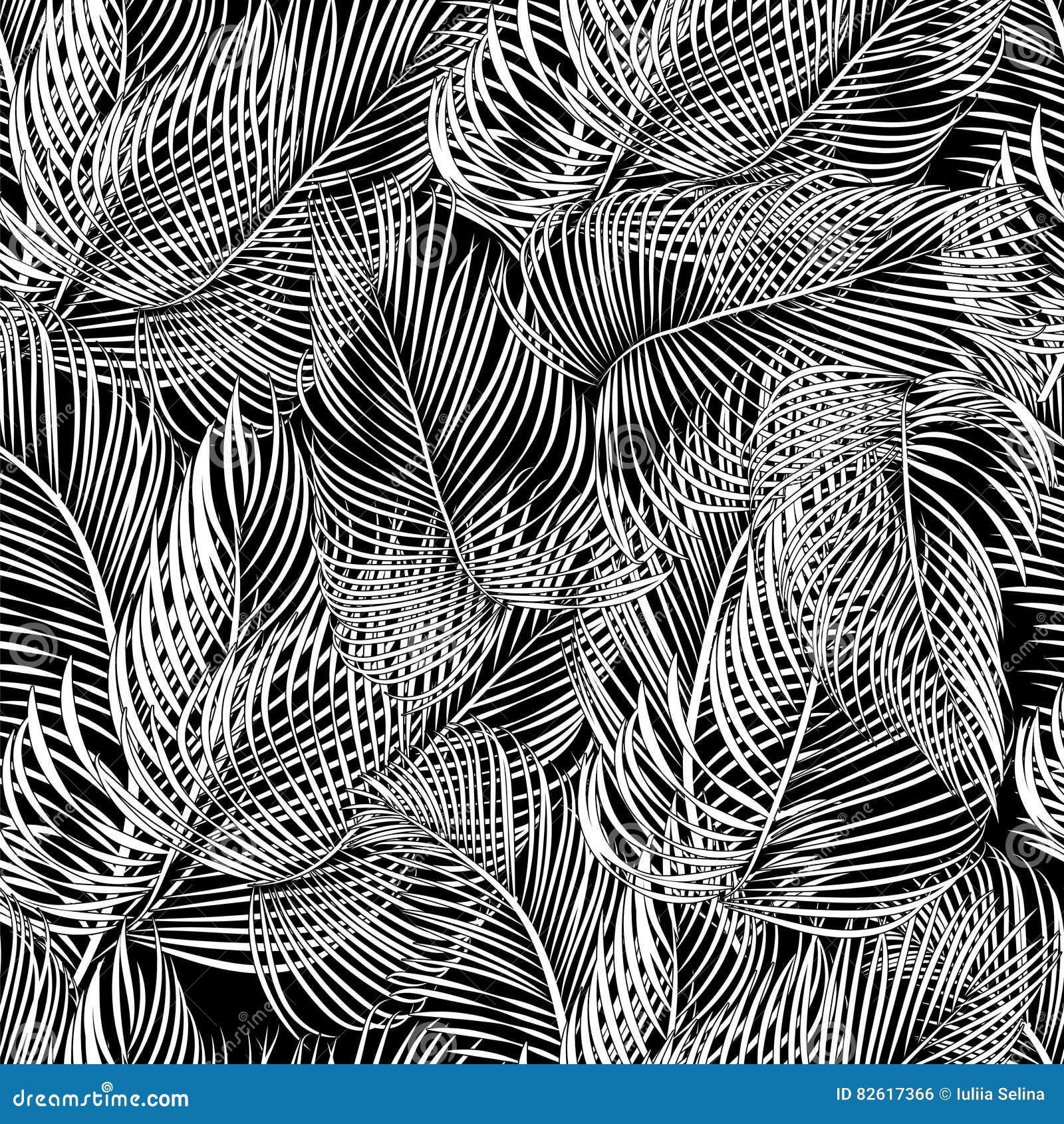 Vector palms pattern stock vector. Illustration of color - 82617366
