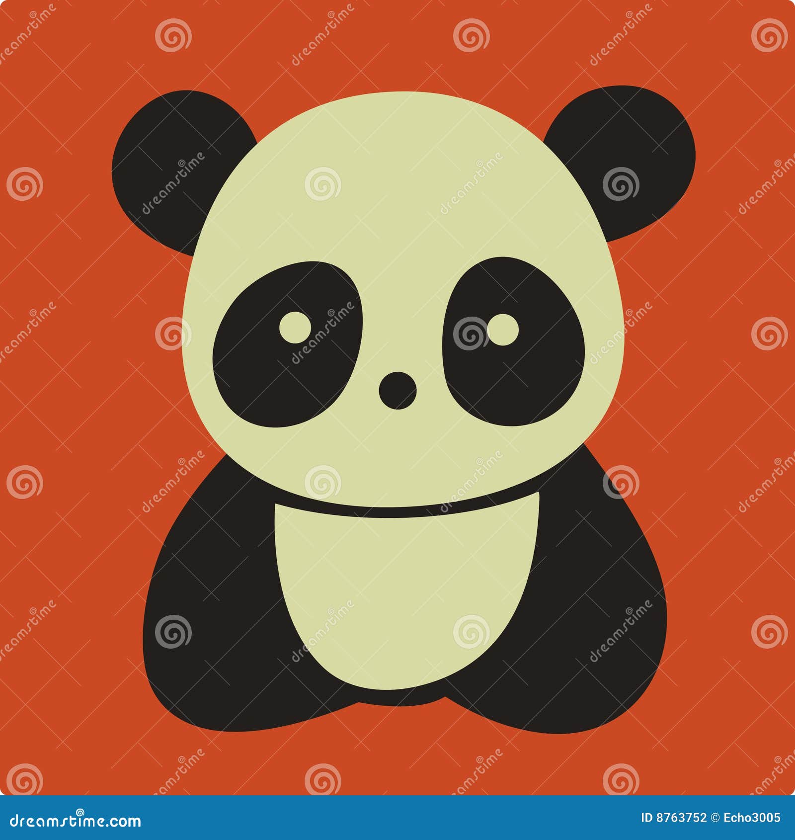 Vector panda stock vector. Illustration of character, animal - 8763752