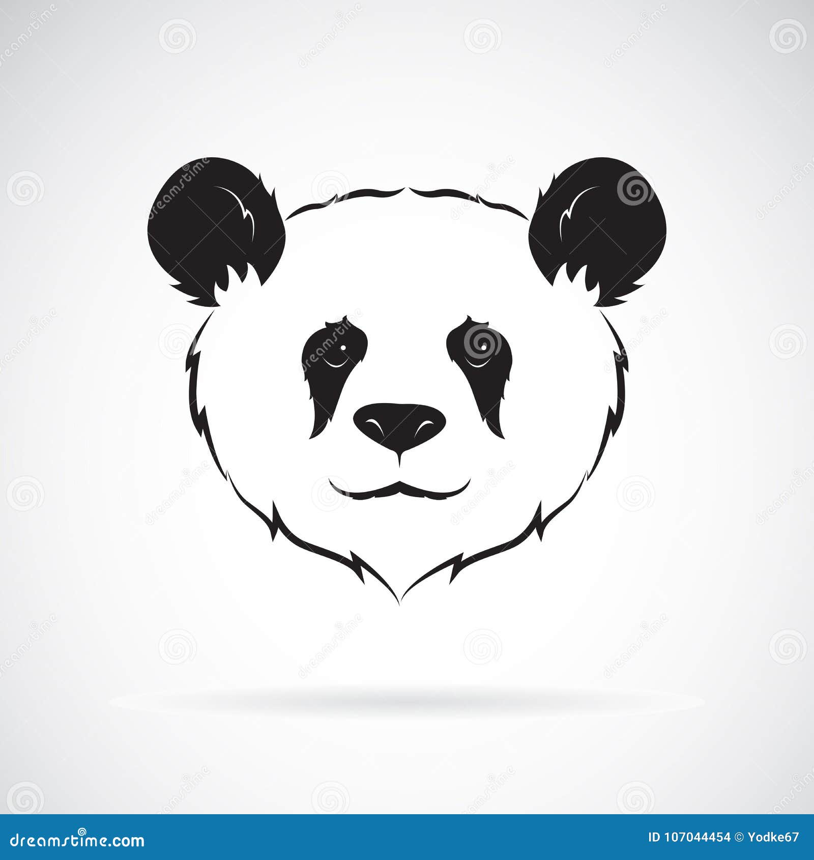 Panda Face Drawing