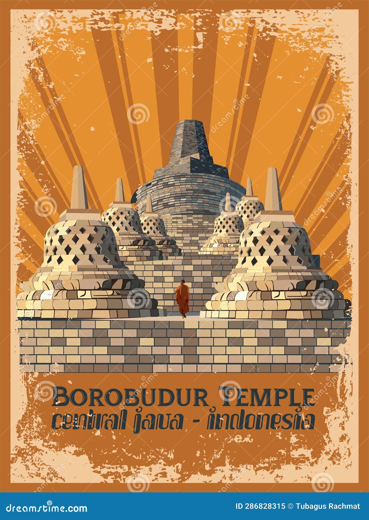 Vector From Borobudur Temple | CartoonDealer.com #224945281