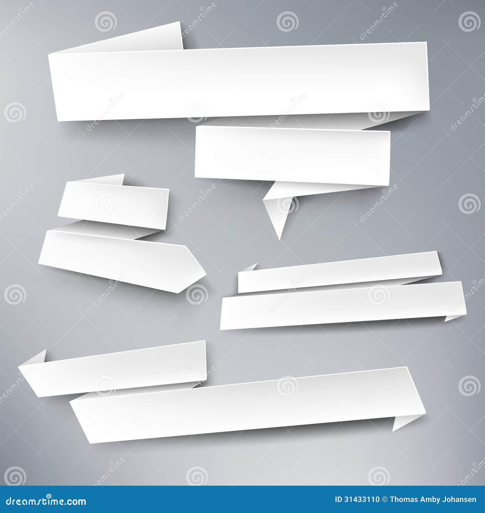 Vector paper banners stock vector. Illustration of stationery - 31433110