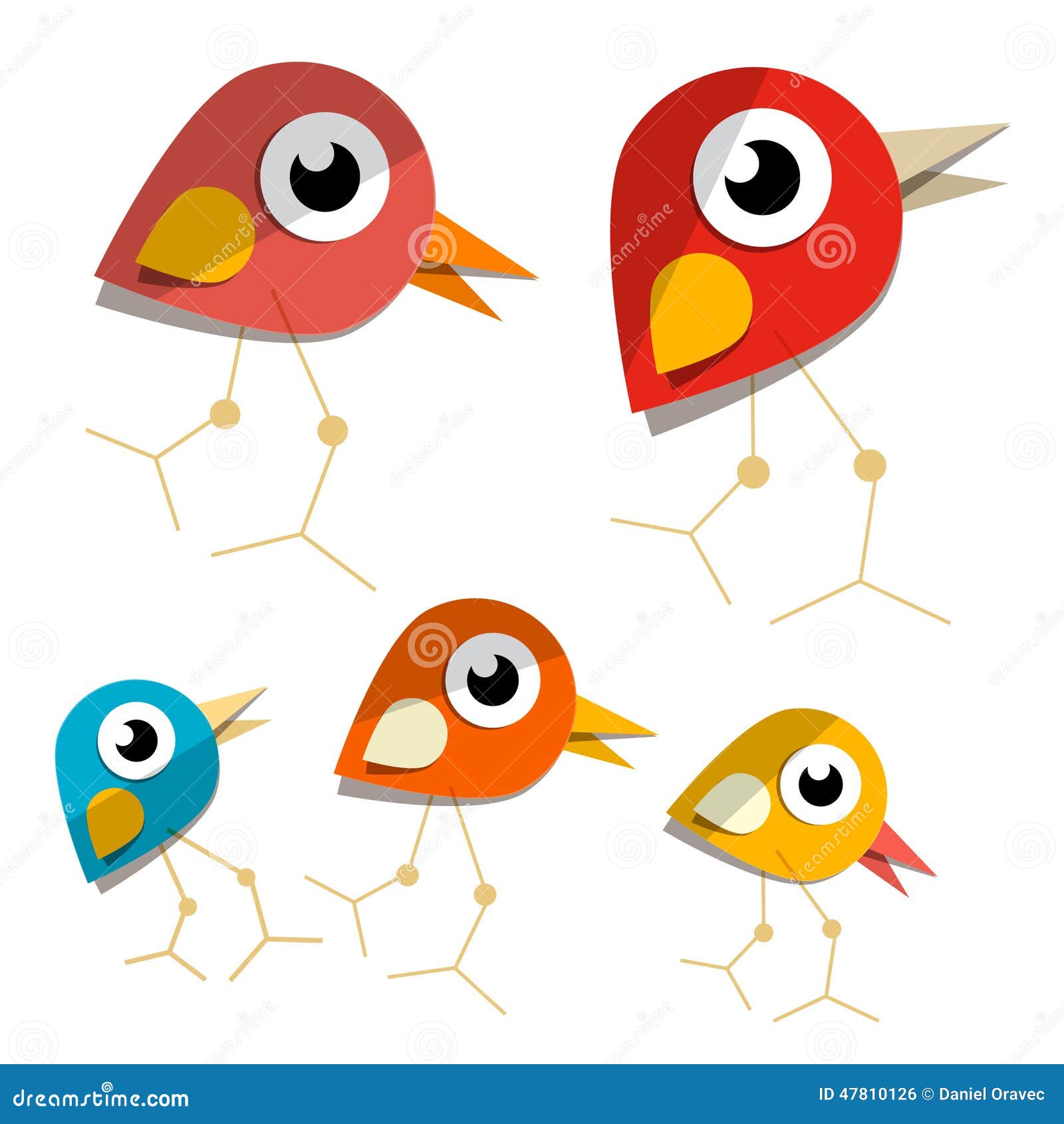 Vector Paper Birds stock vector. Illustration of phoenix - 47810126