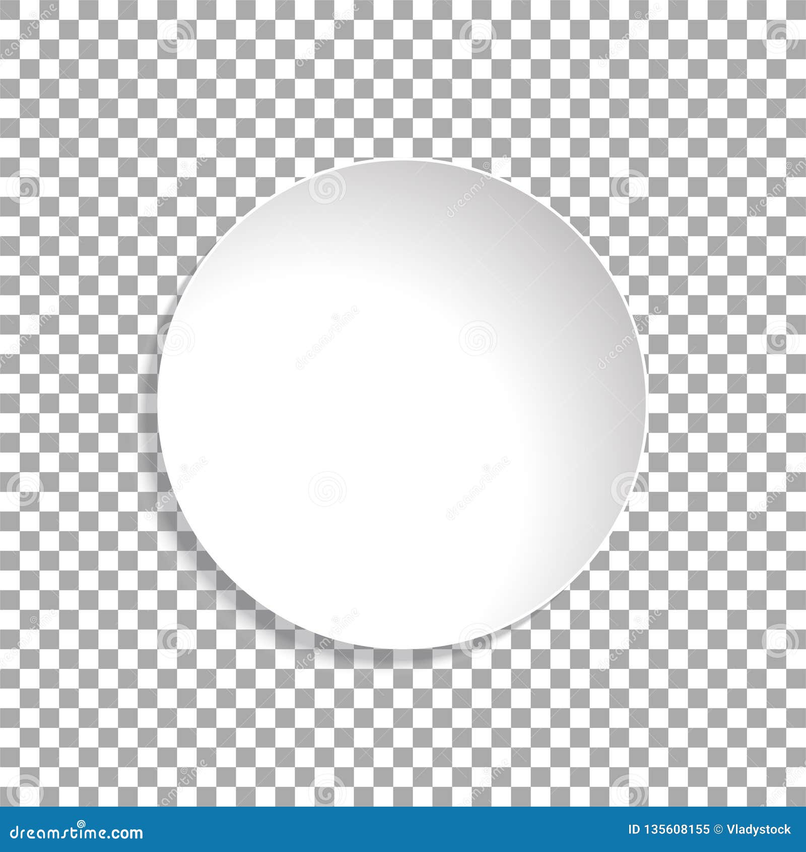 Vector Paper Circle Sticker Isolated Stock Vector - Illustration of ...