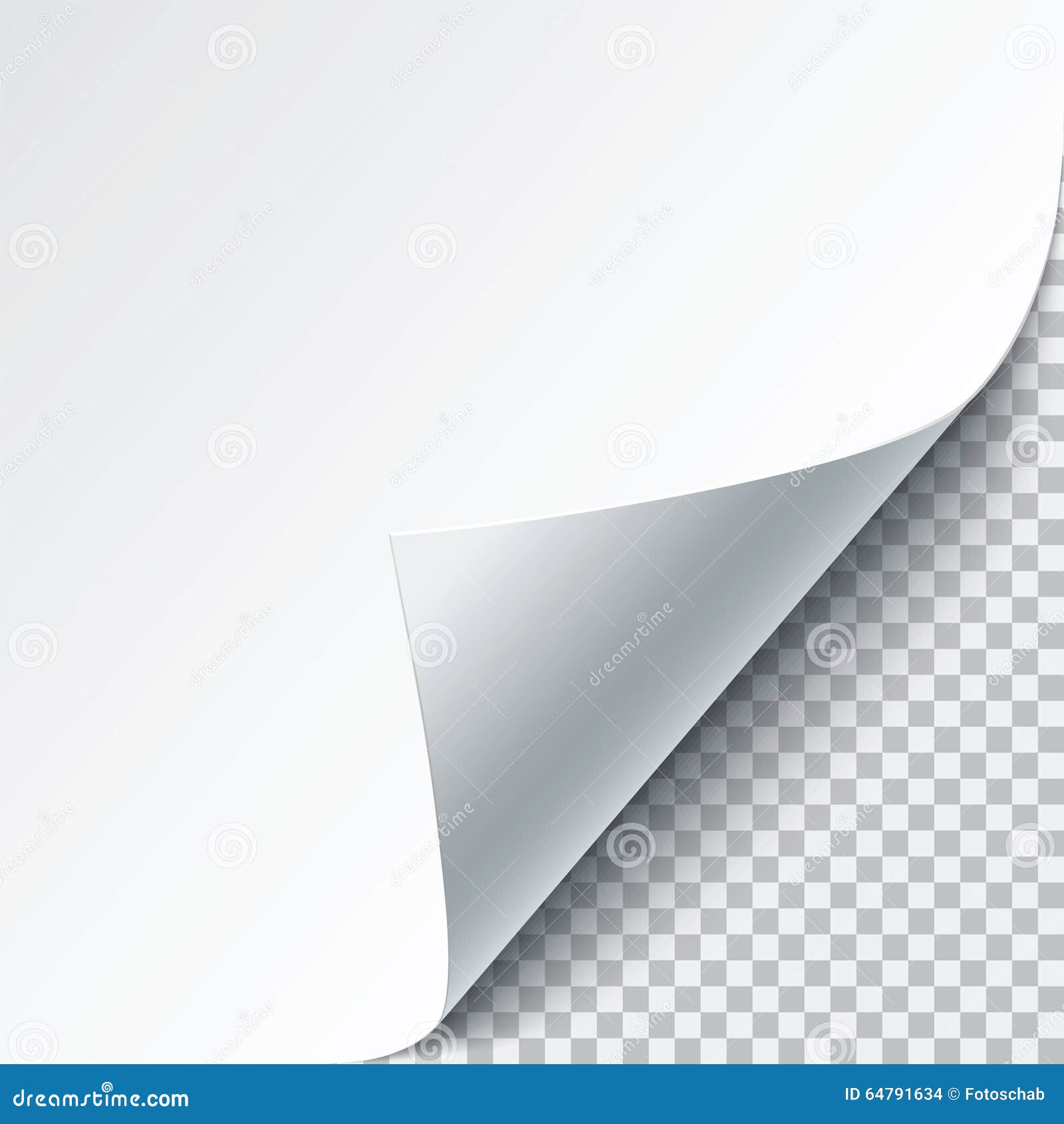 Vector paper curl stock illustration. Illustration of brochure - 64791634