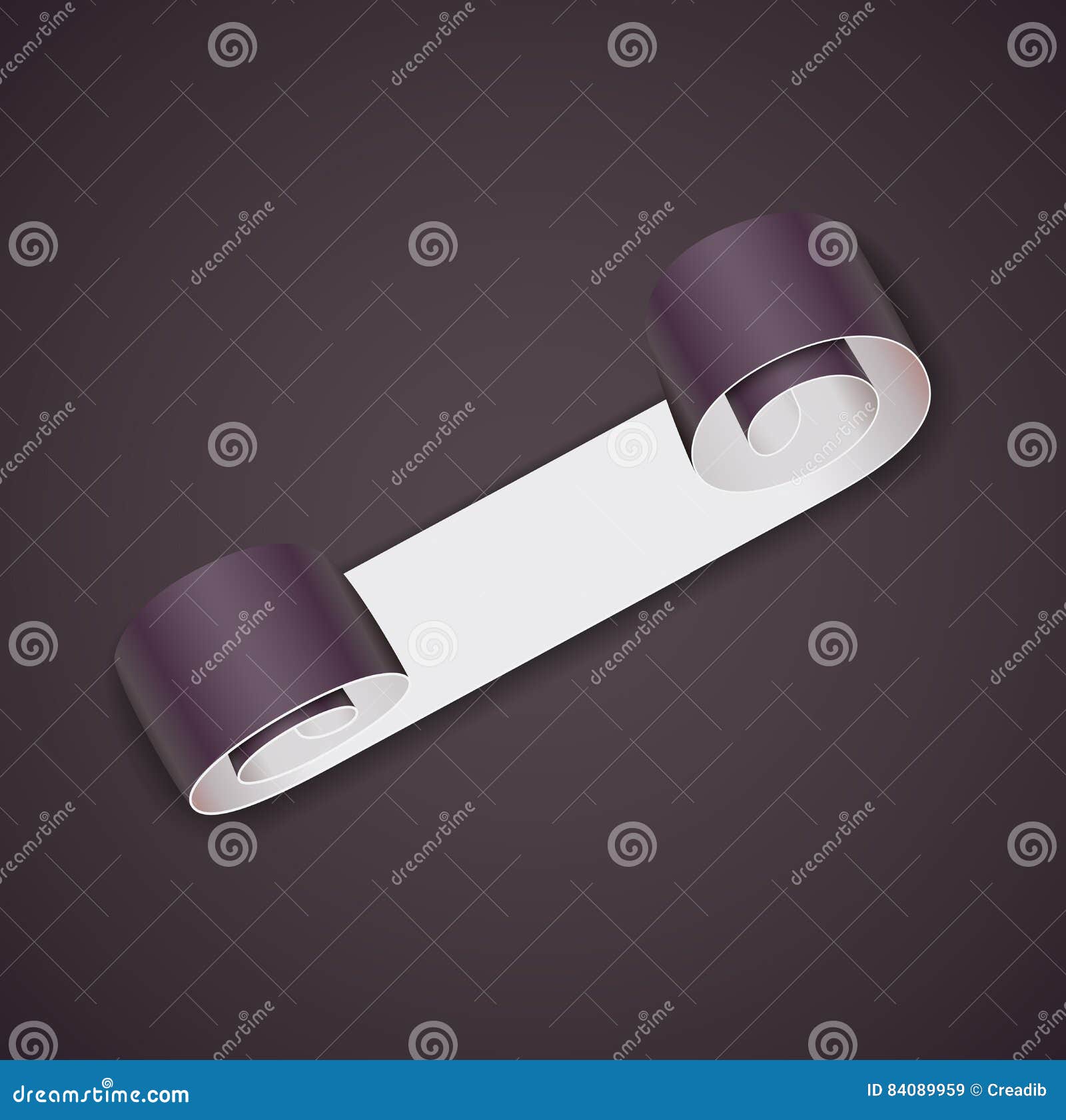 Vector Paper Curl Illustration Stock Vector - Illustration of curve ...