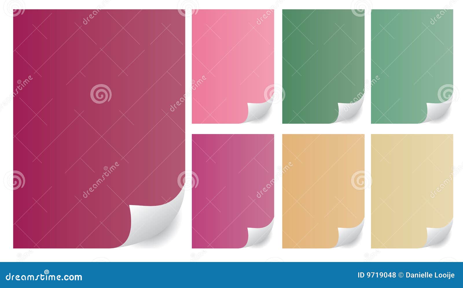 Vector paper curls stock vector. Illustration of hardcover - 9719048