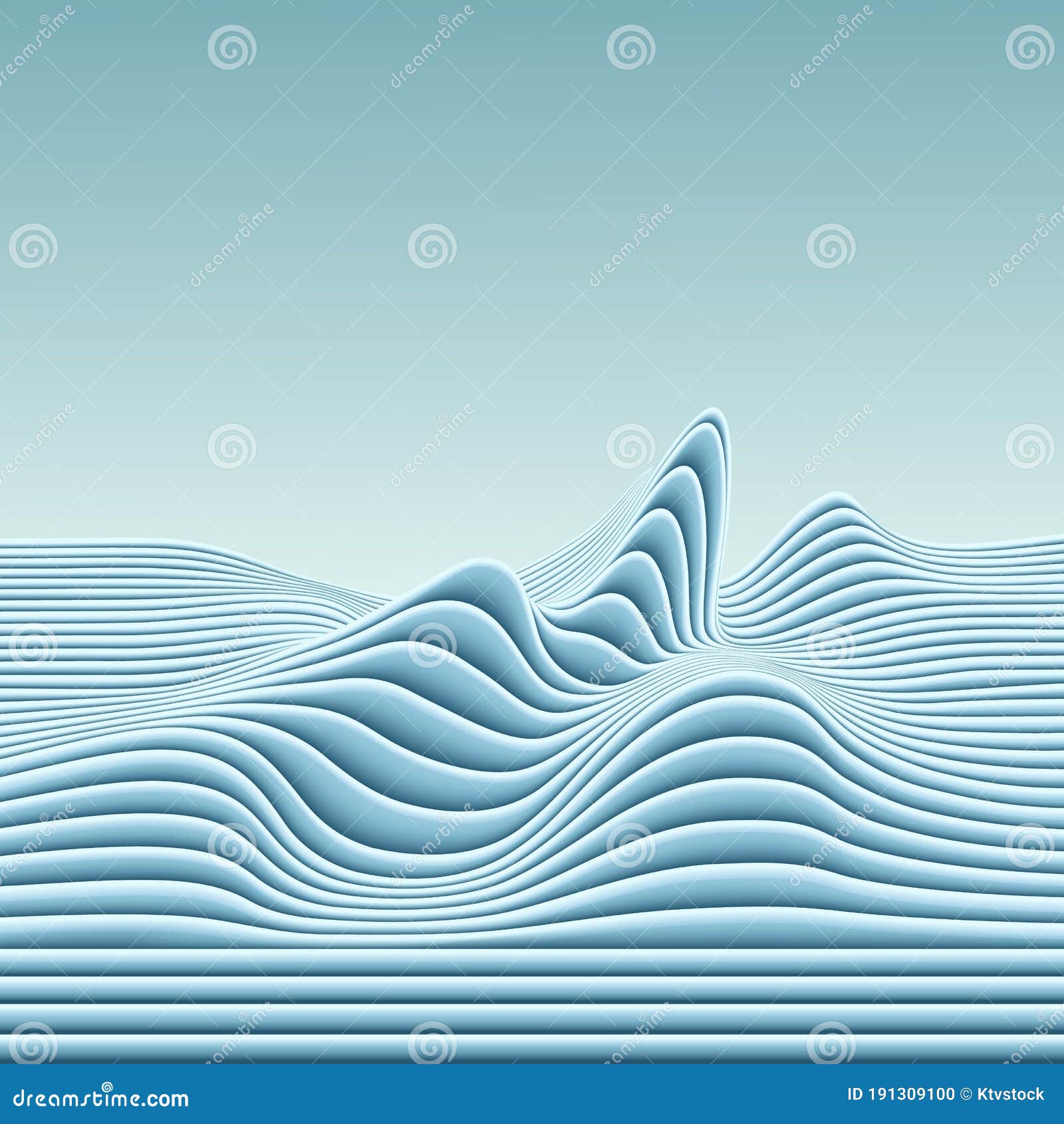 Vector Paper Cut Waves Modern Background. Stock Vector - Illustration ...