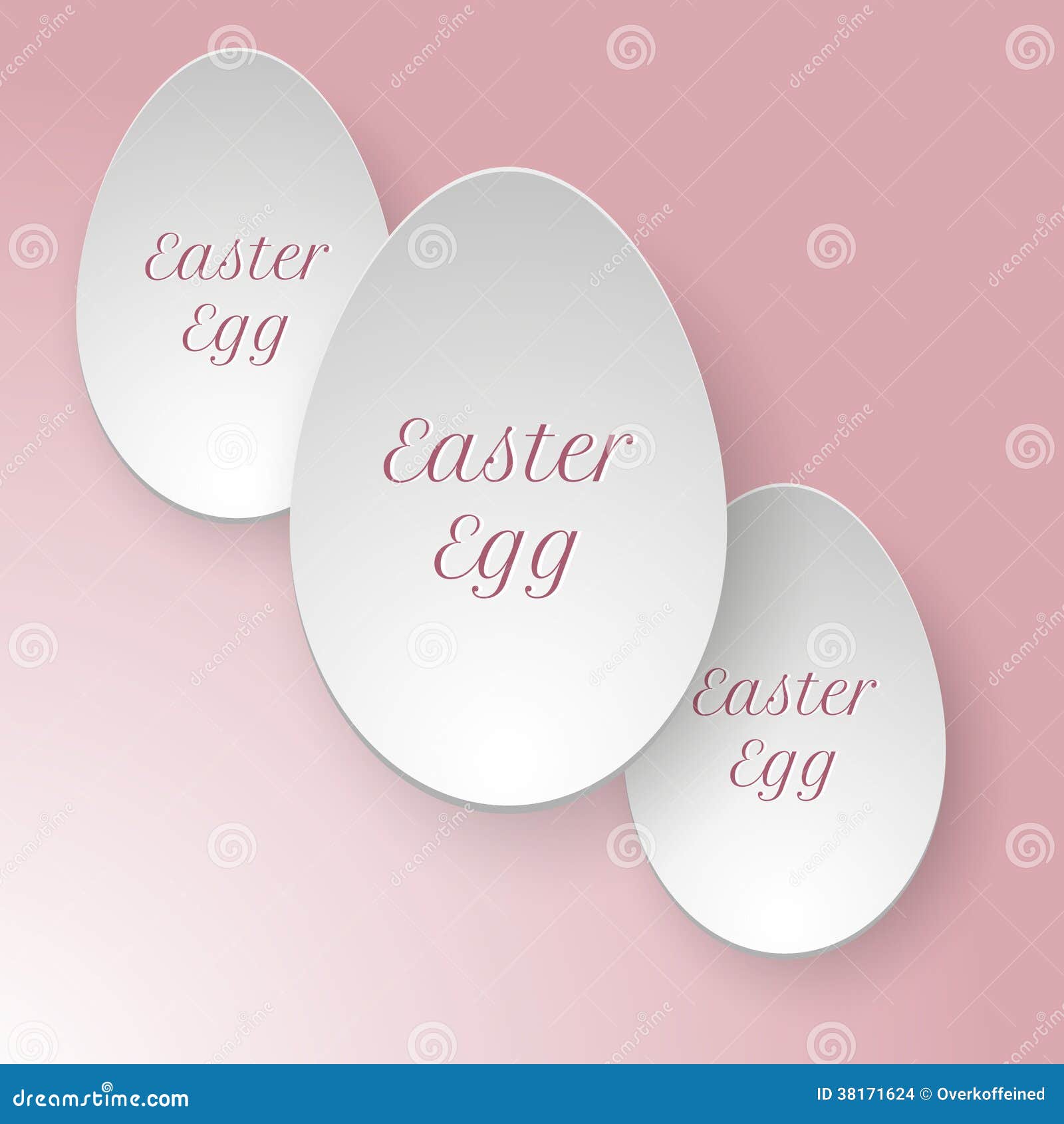 Vector Paper Easter Egg Template Stock Vector - Illustration of note ...