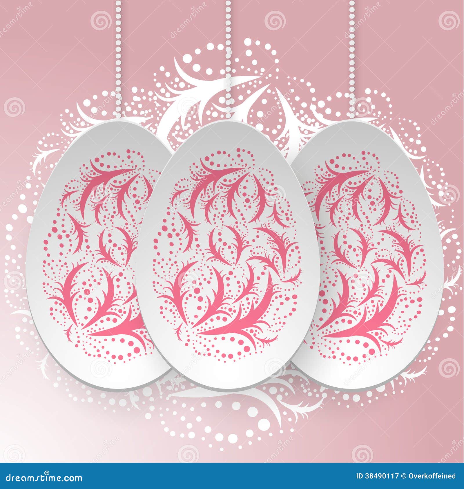 Vector Paper Easter Egg Template Stock Vector - Illustration of note ...