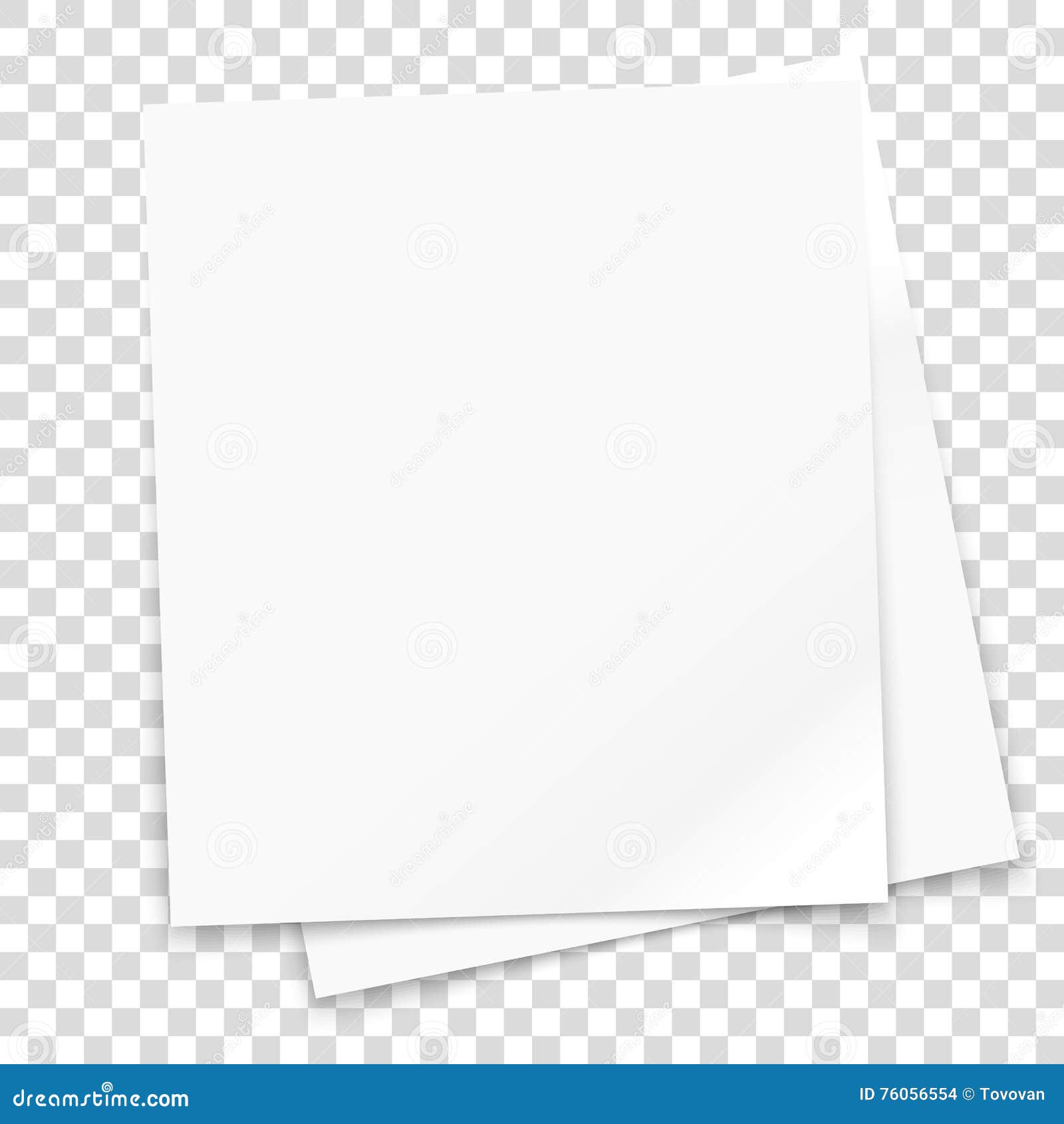 Vector Paper Frame on Transparent Background. Vector Il Stock Vector ...