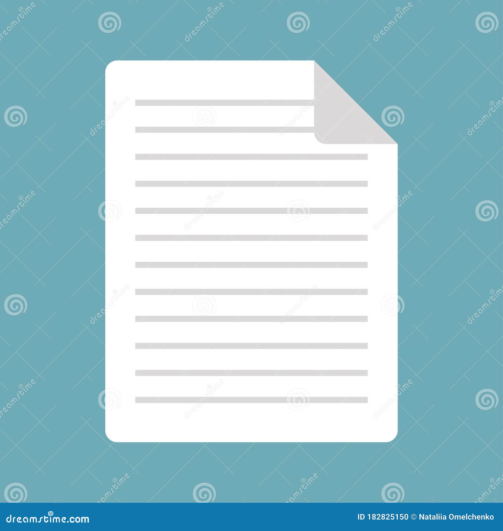 Vector Paper Icon. Document Icon Vector Stock Illustration ...