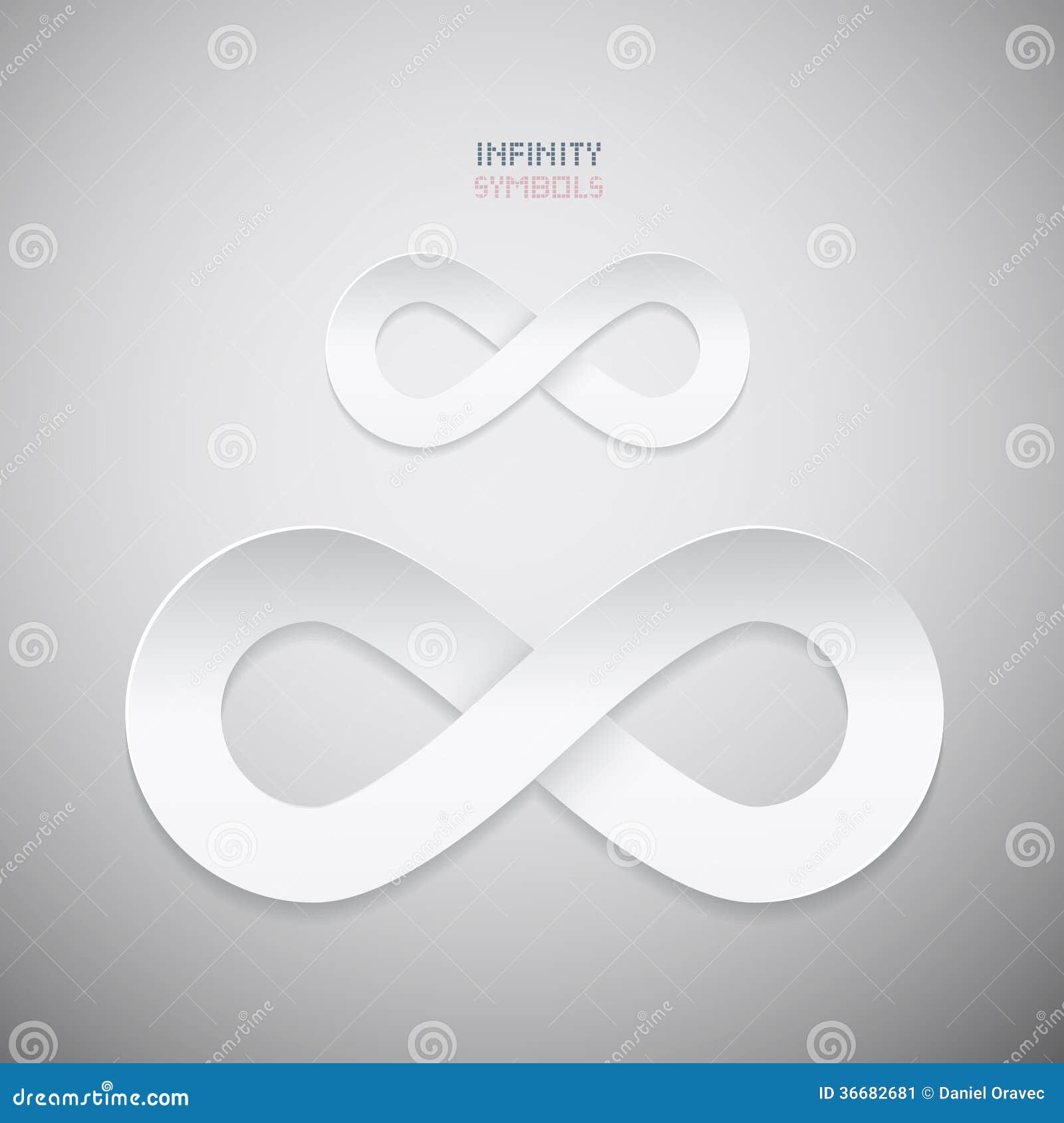 Vector Paper Infinity Symbols Stock Vector - Illustration of endless ...