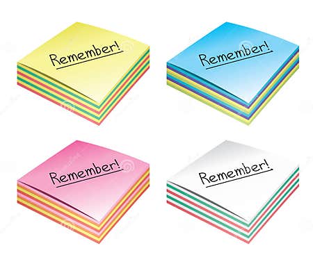 Vector paper note cubes stock vector. Illustration of cube - 23735518