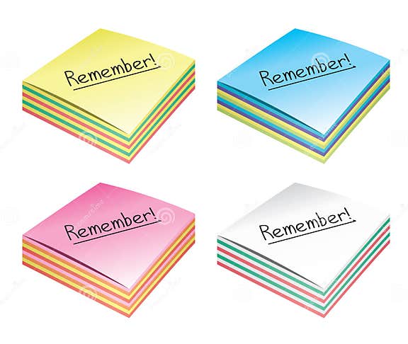 Vector paper note cubes stock vector. Illustration of cube - 23735518