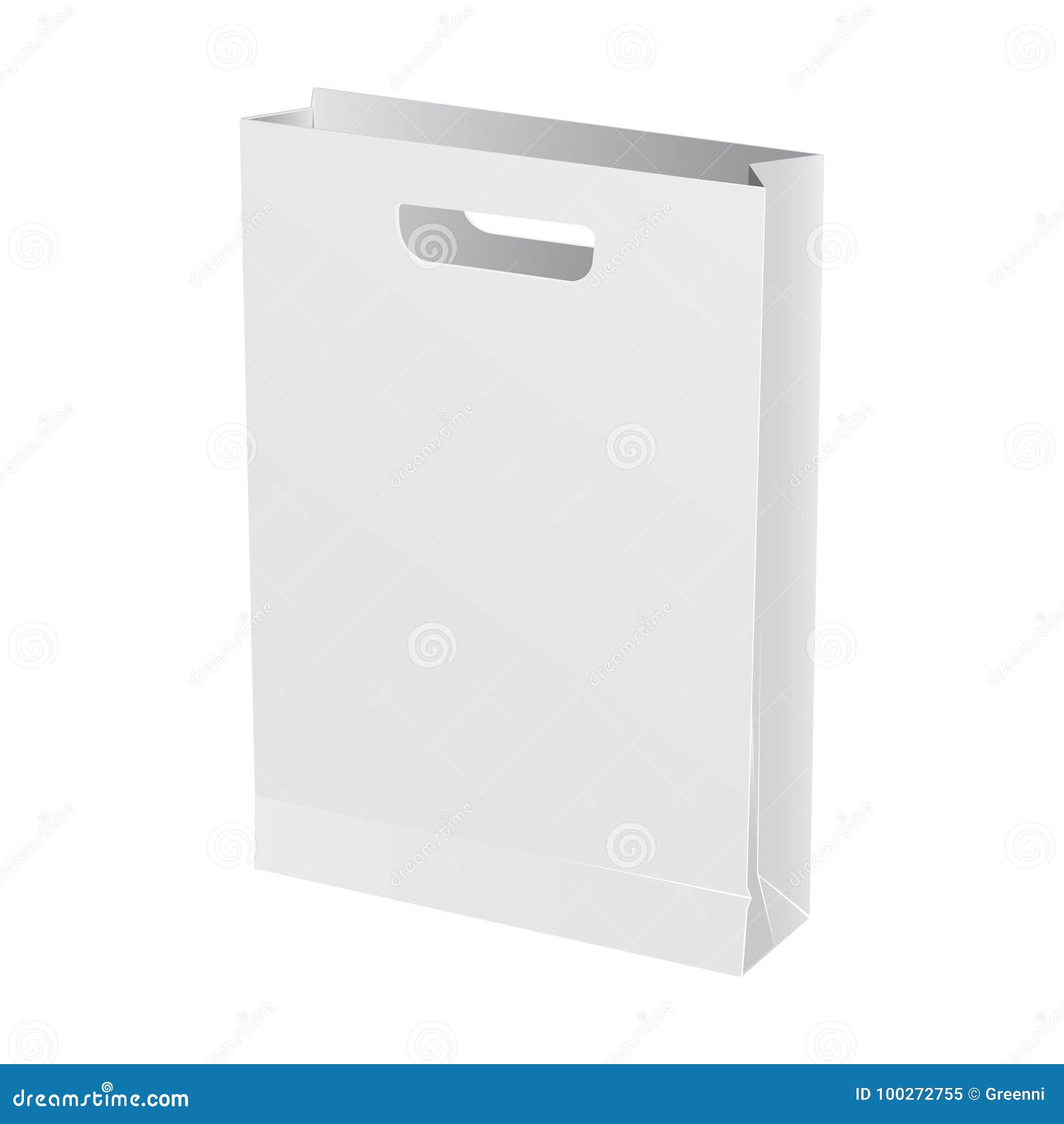 Vector Paper Package for Fast Food. Realistic Template Illustration ...