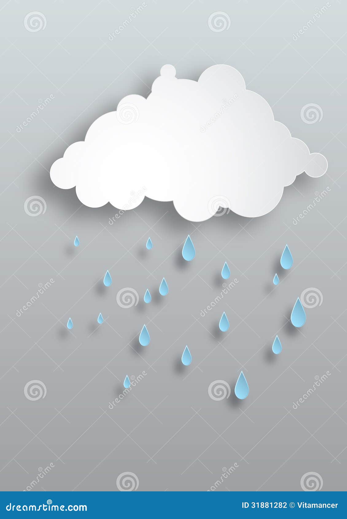 Vector Paper Rain stock illustration. Illustration of gray - 31881282