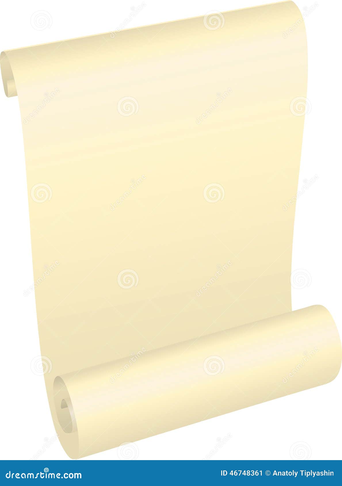 Paper Scrolls Icon Set, Document, Education Symbol. Old Outline ...