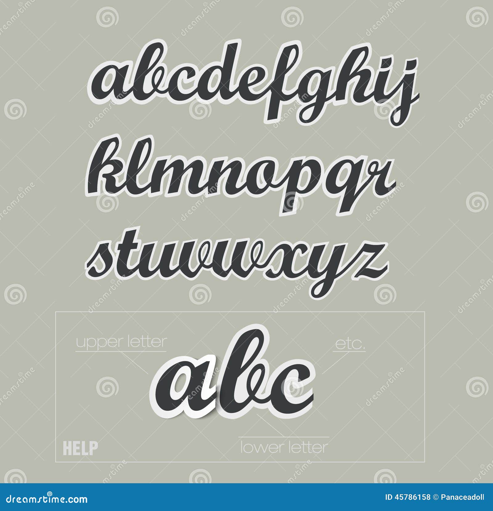 Vector Paper Uppercase Alphabet with Shadows Stock Vector ...