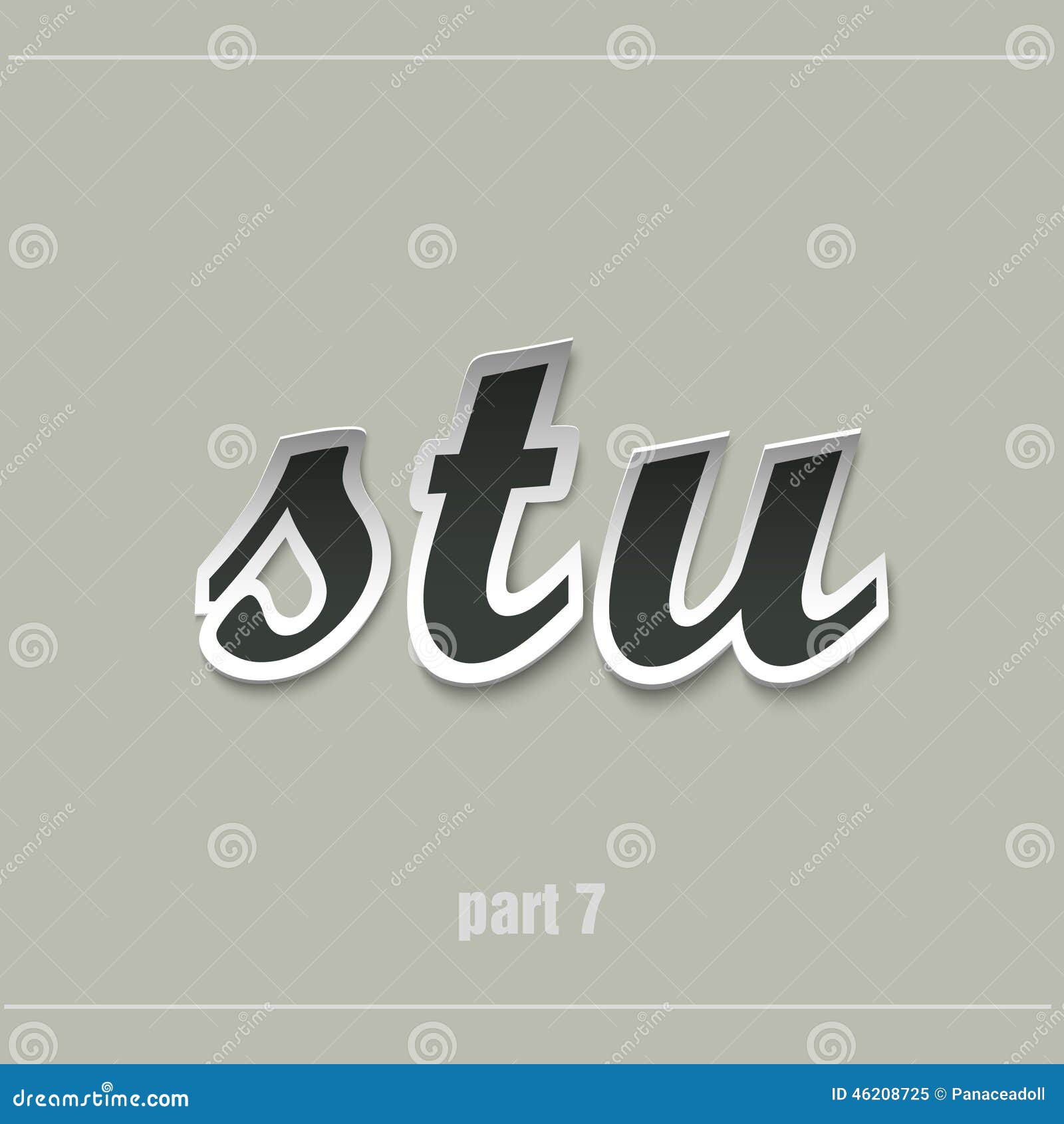 Vector Paper Uppercase Alphabet with Shadows Stock Illustration ...