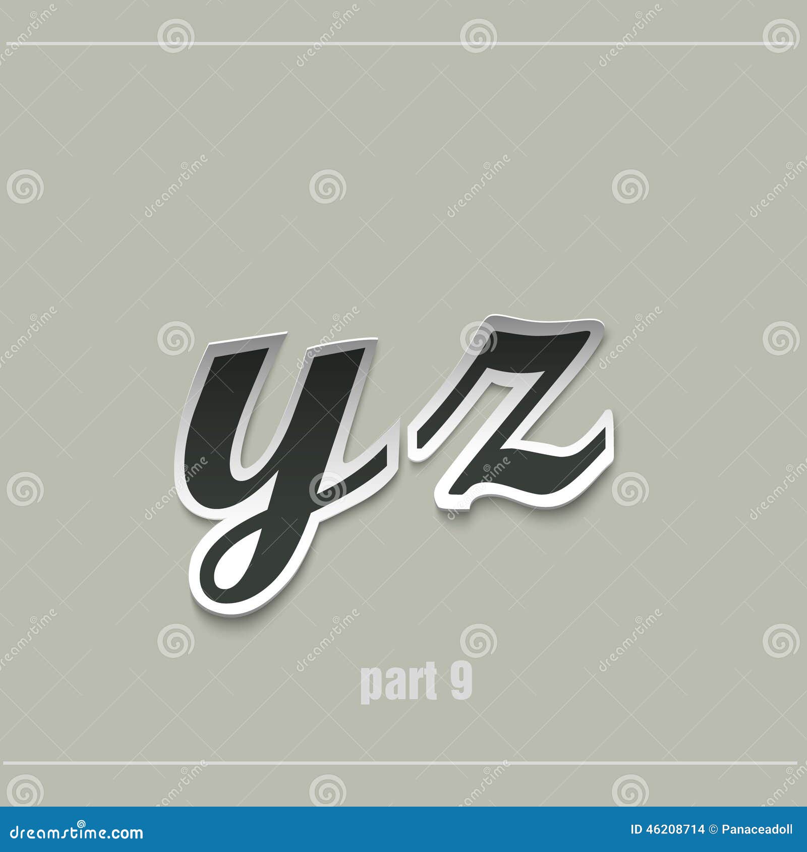 Vector Paper Uppercase Alphabet with Shadows Stock Illustration ...