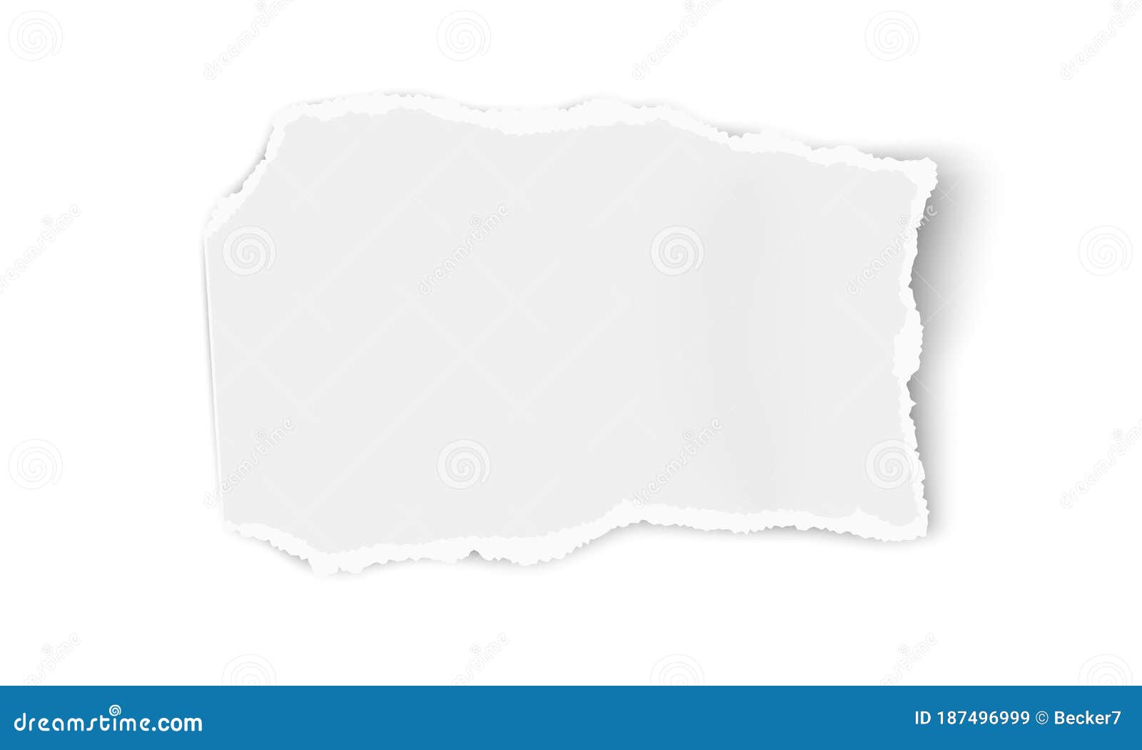 Vector Paper Wisp Isolated On White Background. Template Paper Design ...