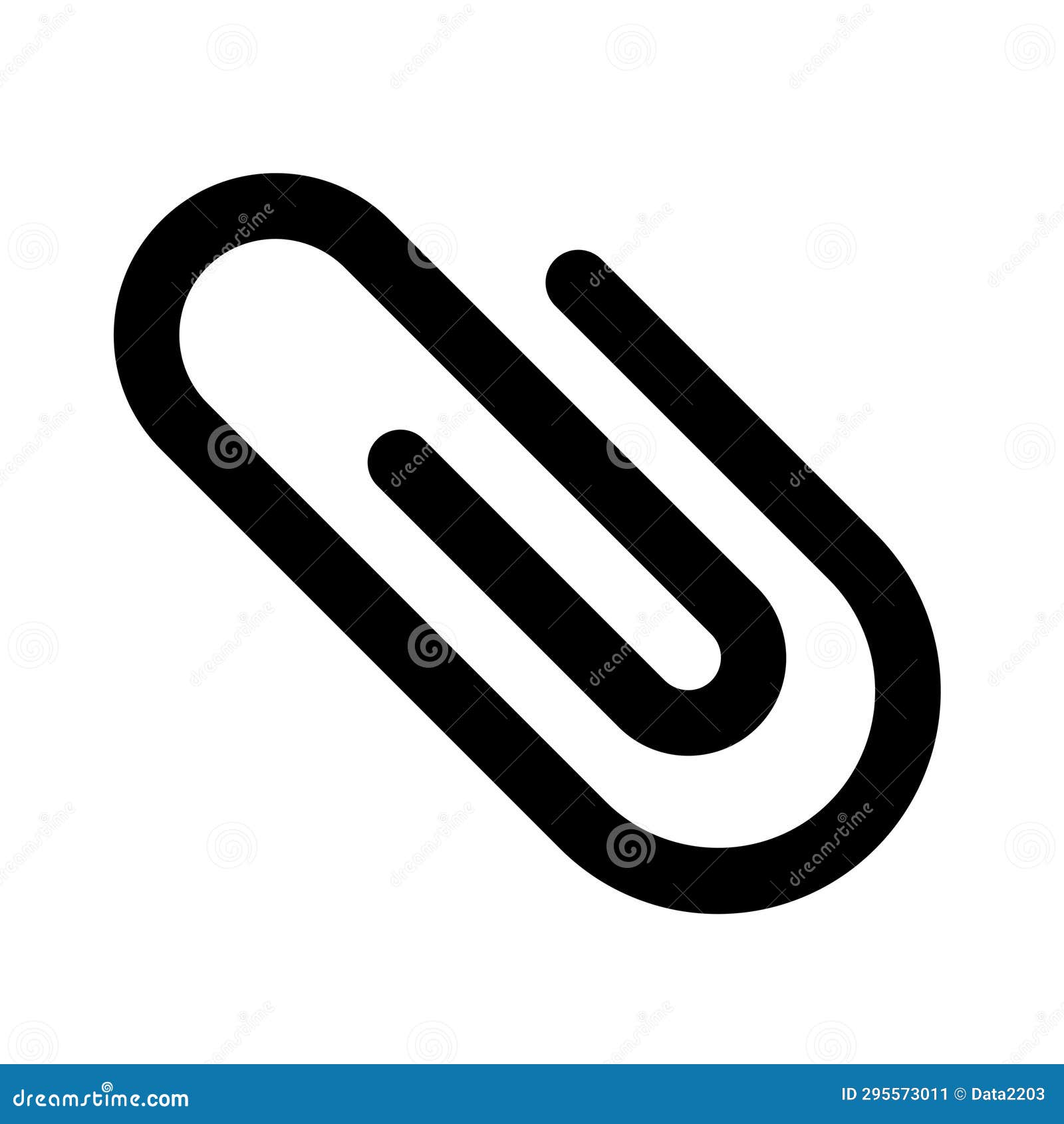 Vector paperclip icon stock vector. Illustration of isolated - 295573011