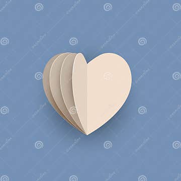 Vector papercraft heart stock vector. Illustration of crumpled - 72441556