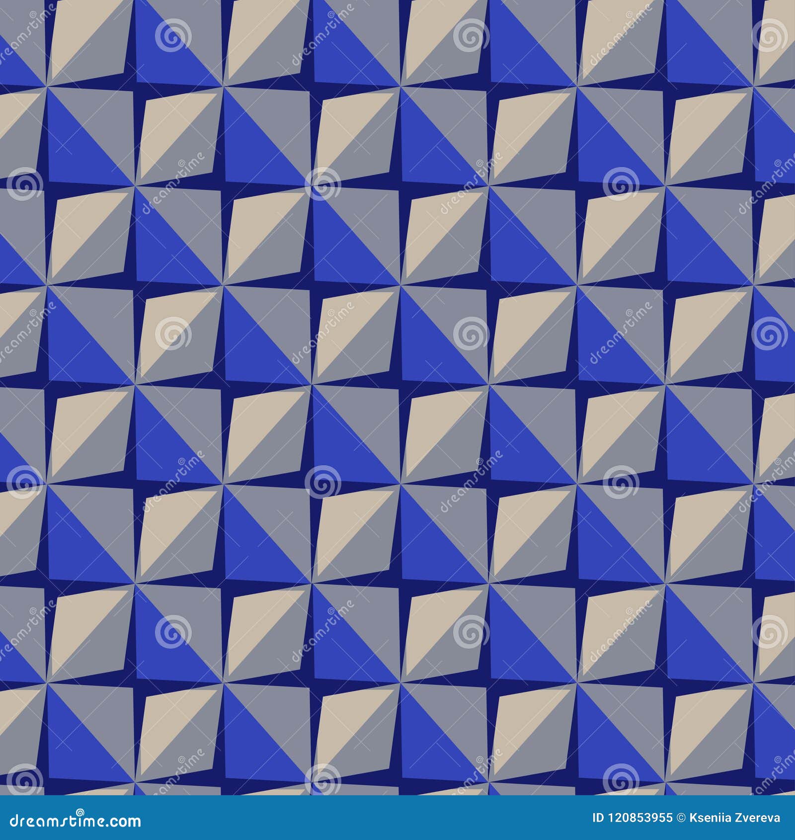 Vector Papper Stickers Cut-out Tile Blue Seamless Pattern Stock Vector ...