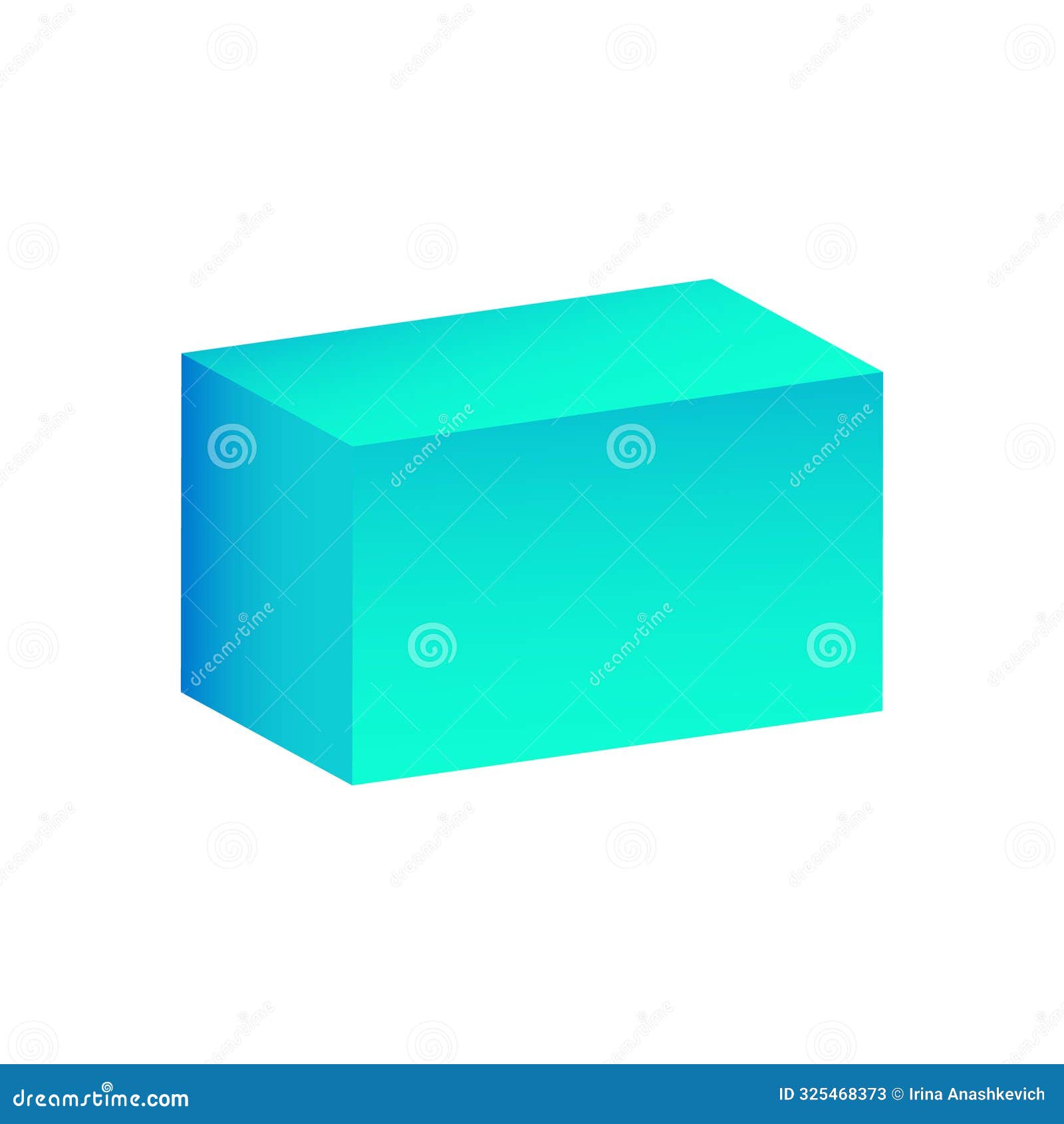 Vector Parallelepiped With Gradients And Shadow For Game, Icon, Package ...