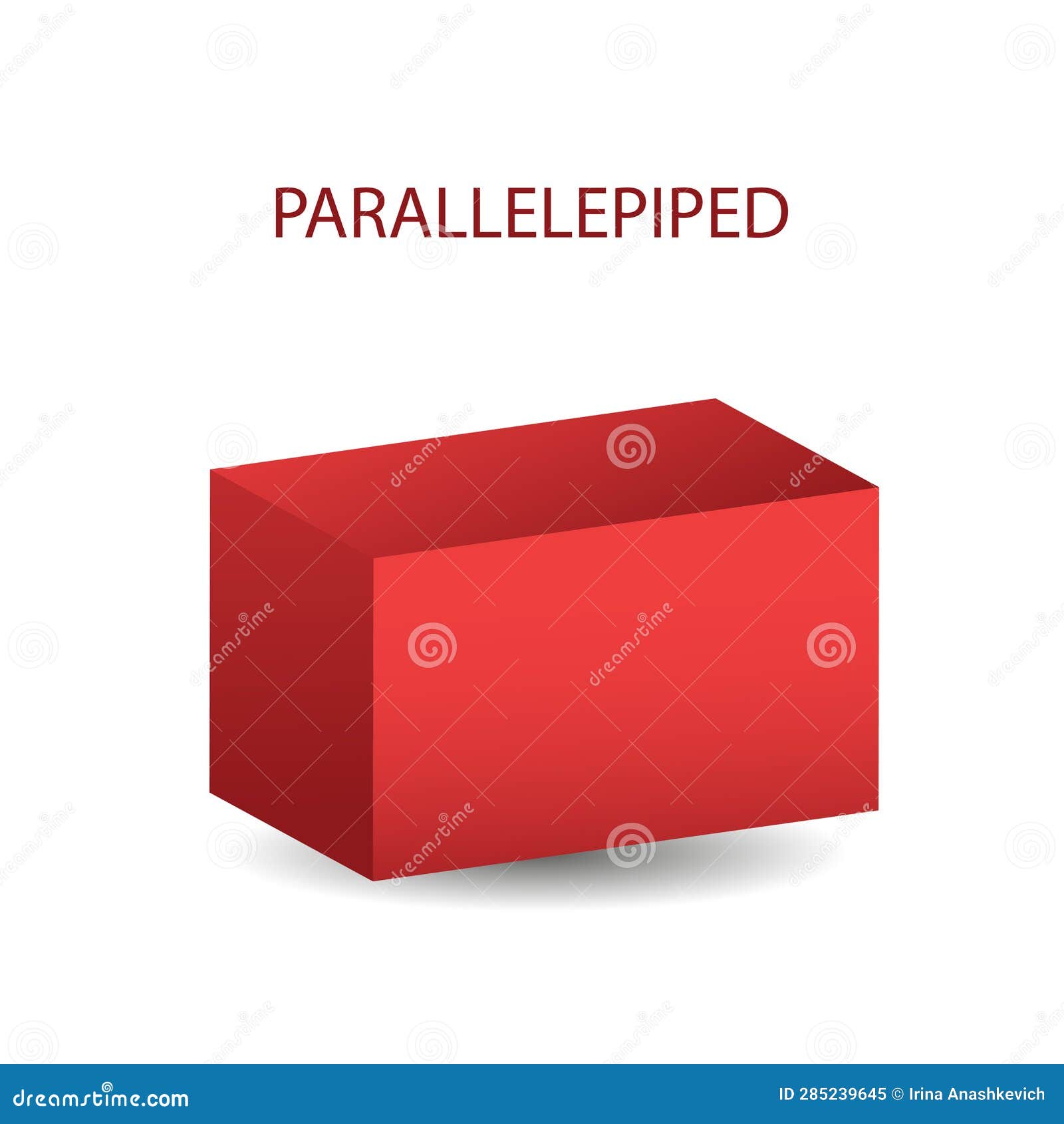 Vector Parallelepiped with Gradients and Shadow for Game, Icon, Package ...