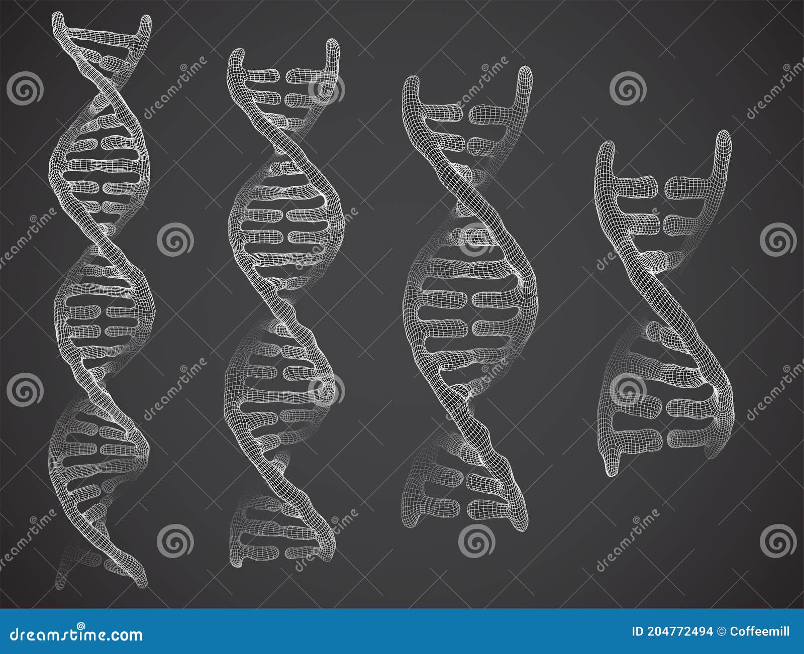 Vector. Part of the Human Dna Stock Vector - Illustration of crumbling ...