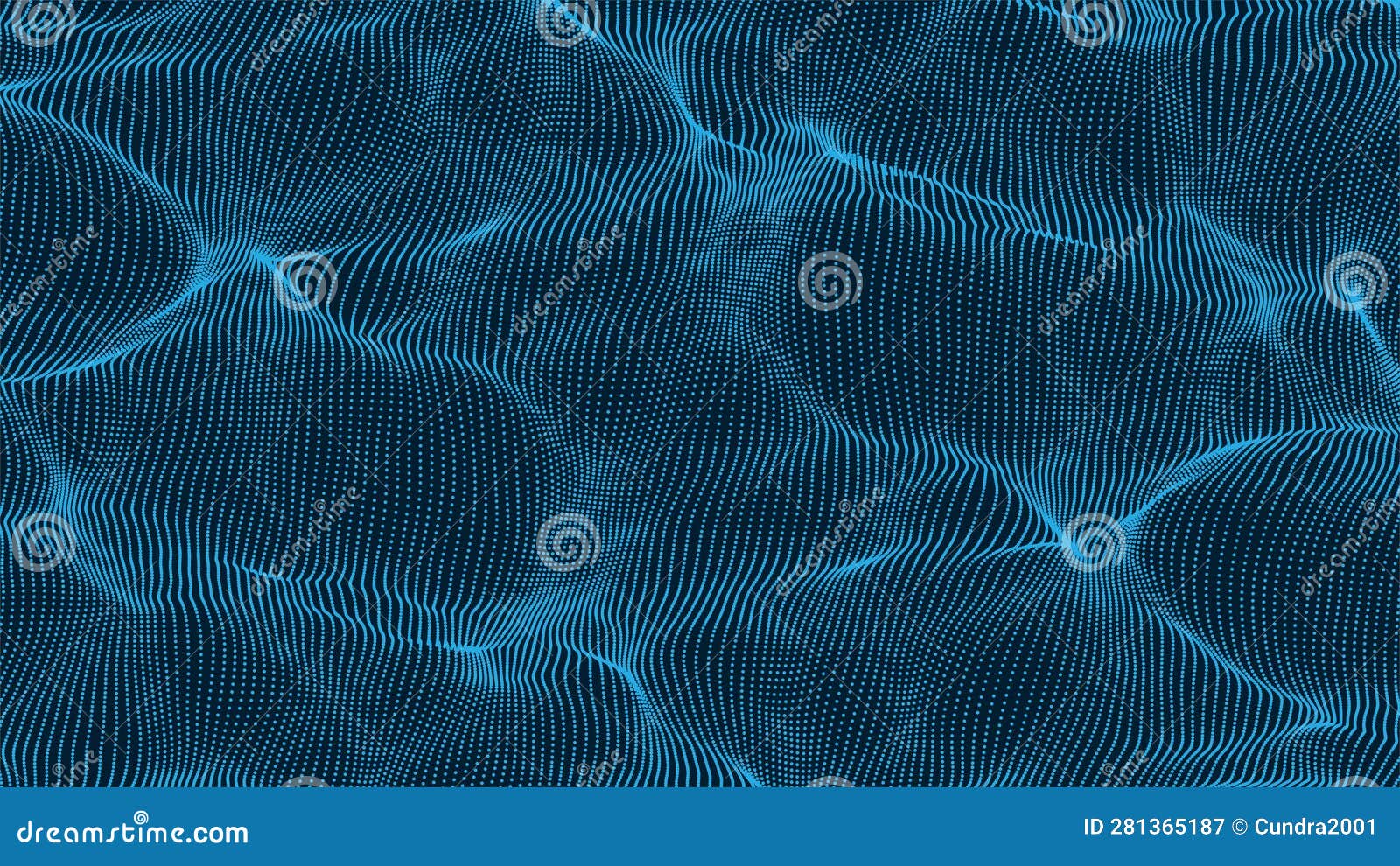 Vector Particle Waves. Ocean Abstract Aerial View . Stock Vector ...