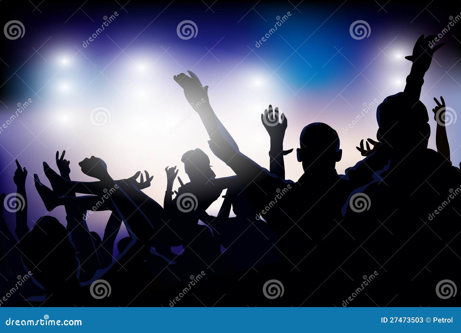 Vector party crowd stock vector. Illustration of carried - 27473503