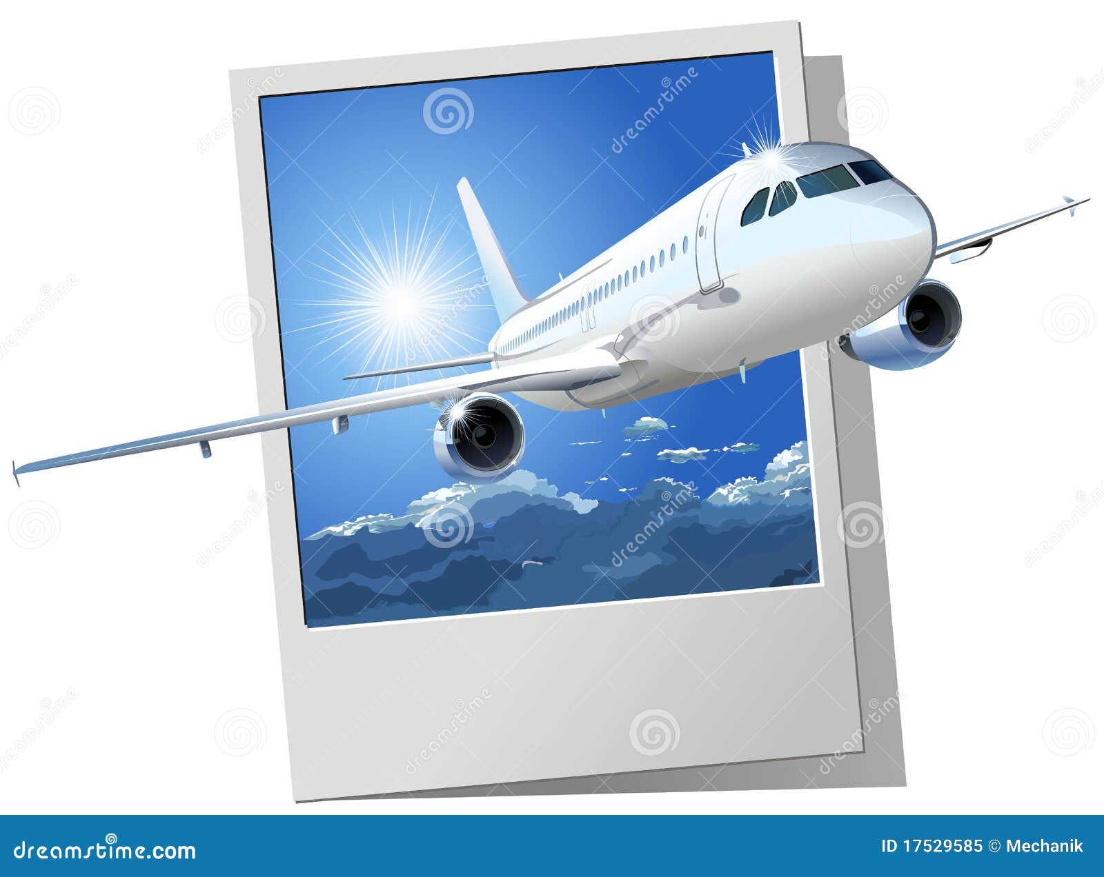 Vector Passenger Airbus A320 Stock Vector - Illustration of cruise ...