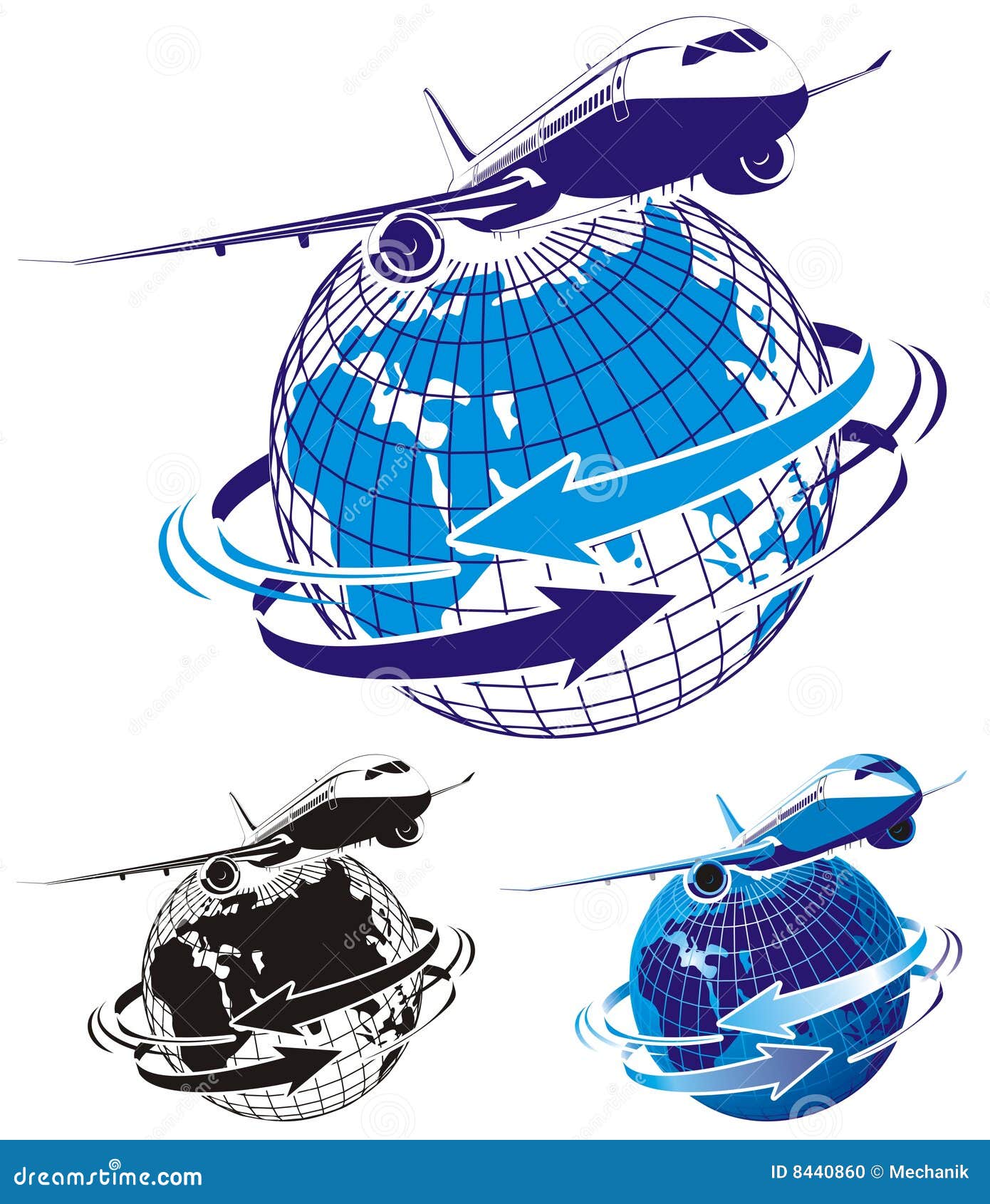 Vector Passenger Airliner As a Logo Stock Vector - Illustration of logo ...