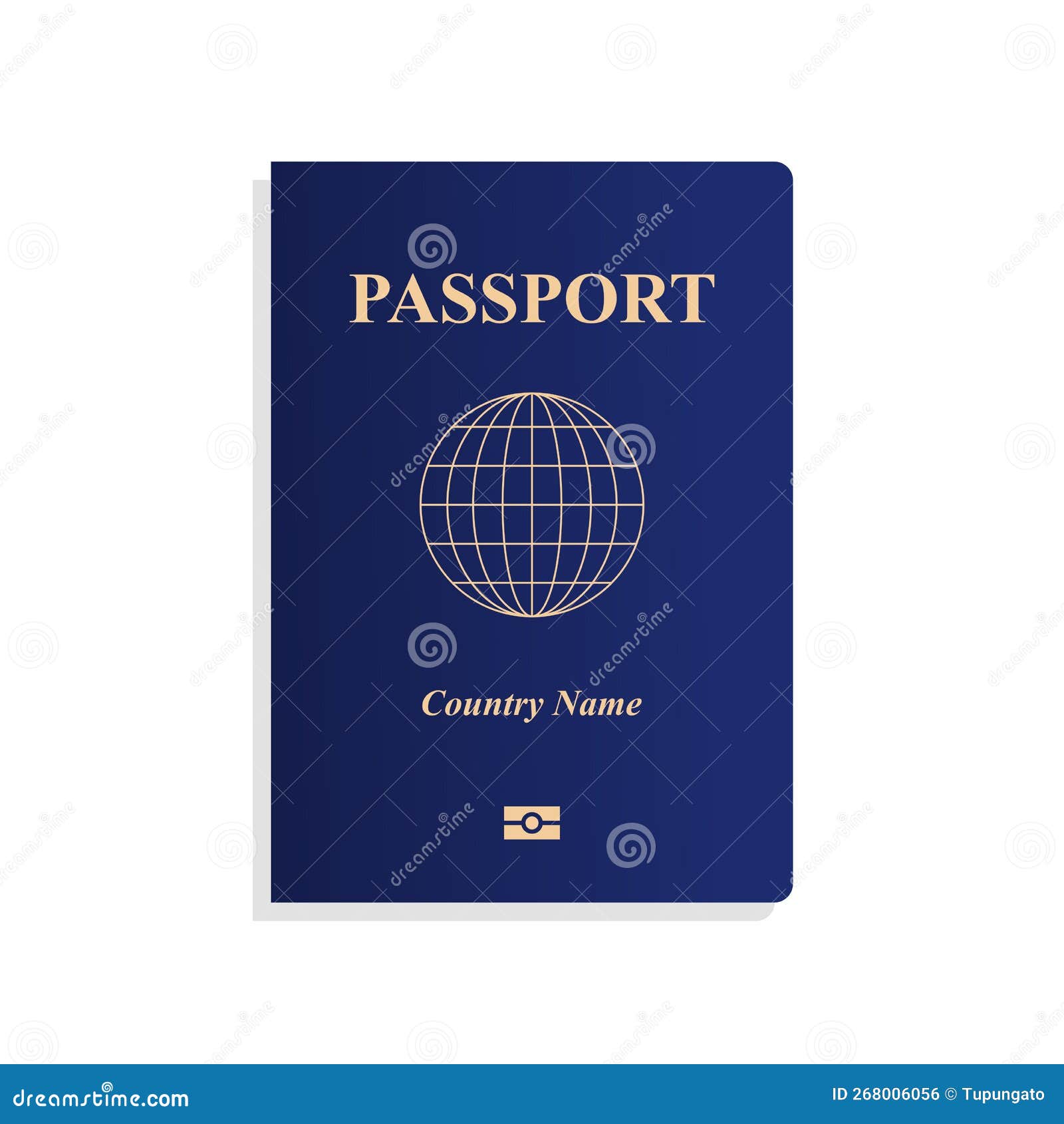 Vector Passport Cover Template Stock Vector - Illustration of icon ...