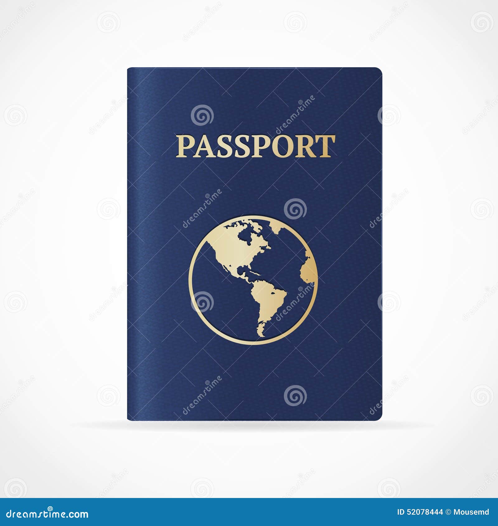 Vector Passport. Flat Design Stock Vector - Illustration of credential ...