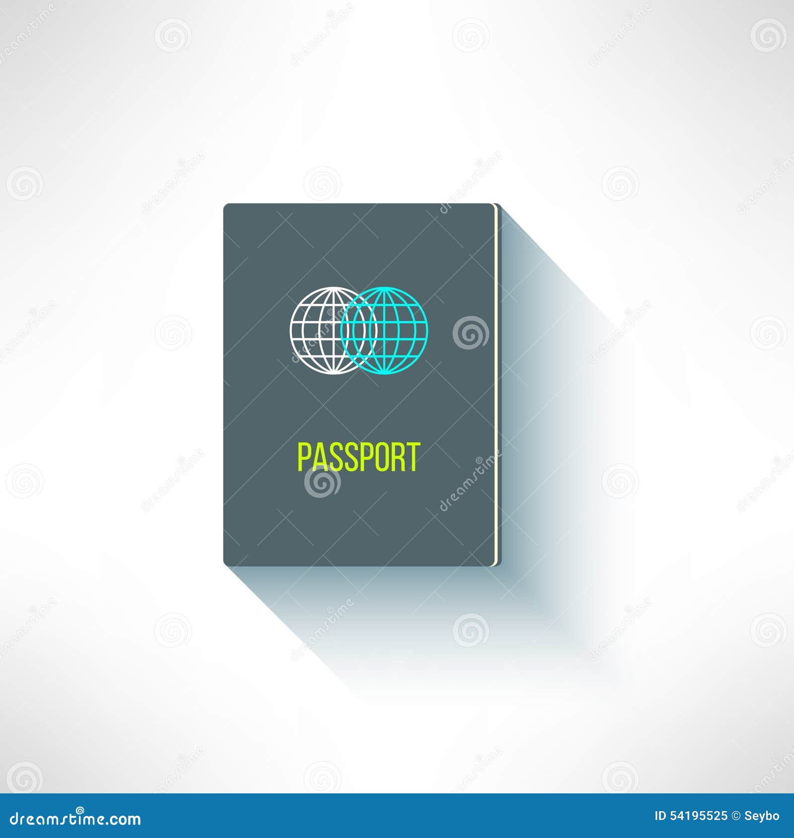 Vector Passport in Modern Flat Design. Citizen Stock Vector ...