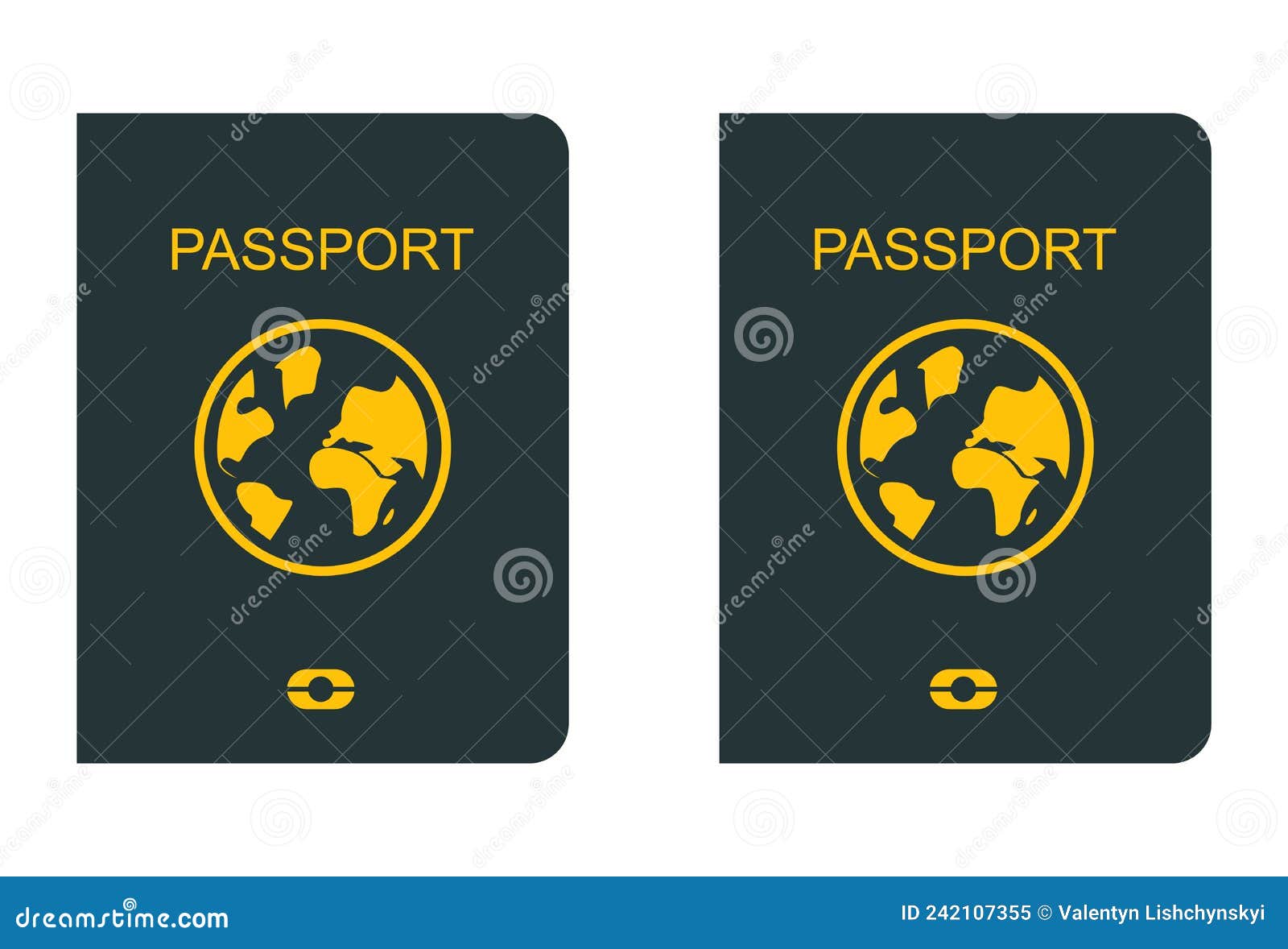 Vector Passport Template International Passport With Sample Stock