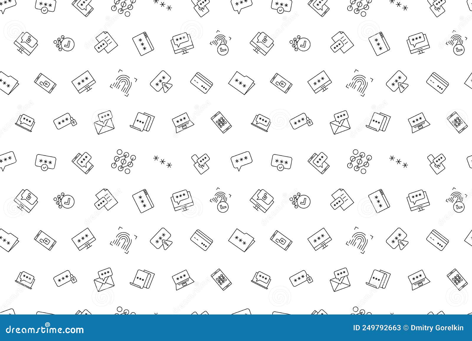 Vector Password Management Icons, Weak And Strong Passwords, Green And ...