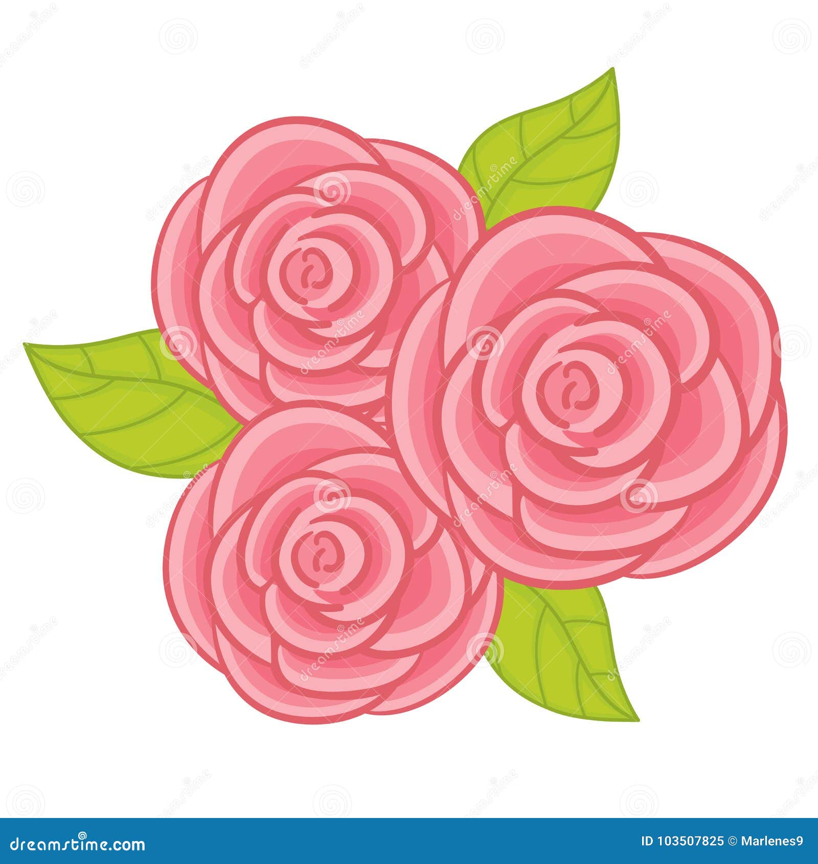 Vector Pastel Roses. Roses Vector Illustration Stock Vector ...