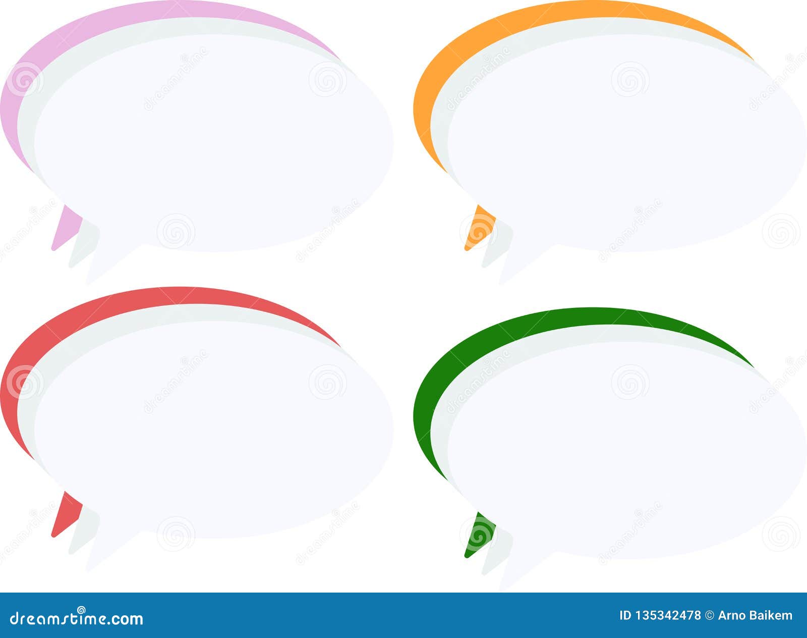 Vector Pastel Text Box on a White Background Stock Illustration ...