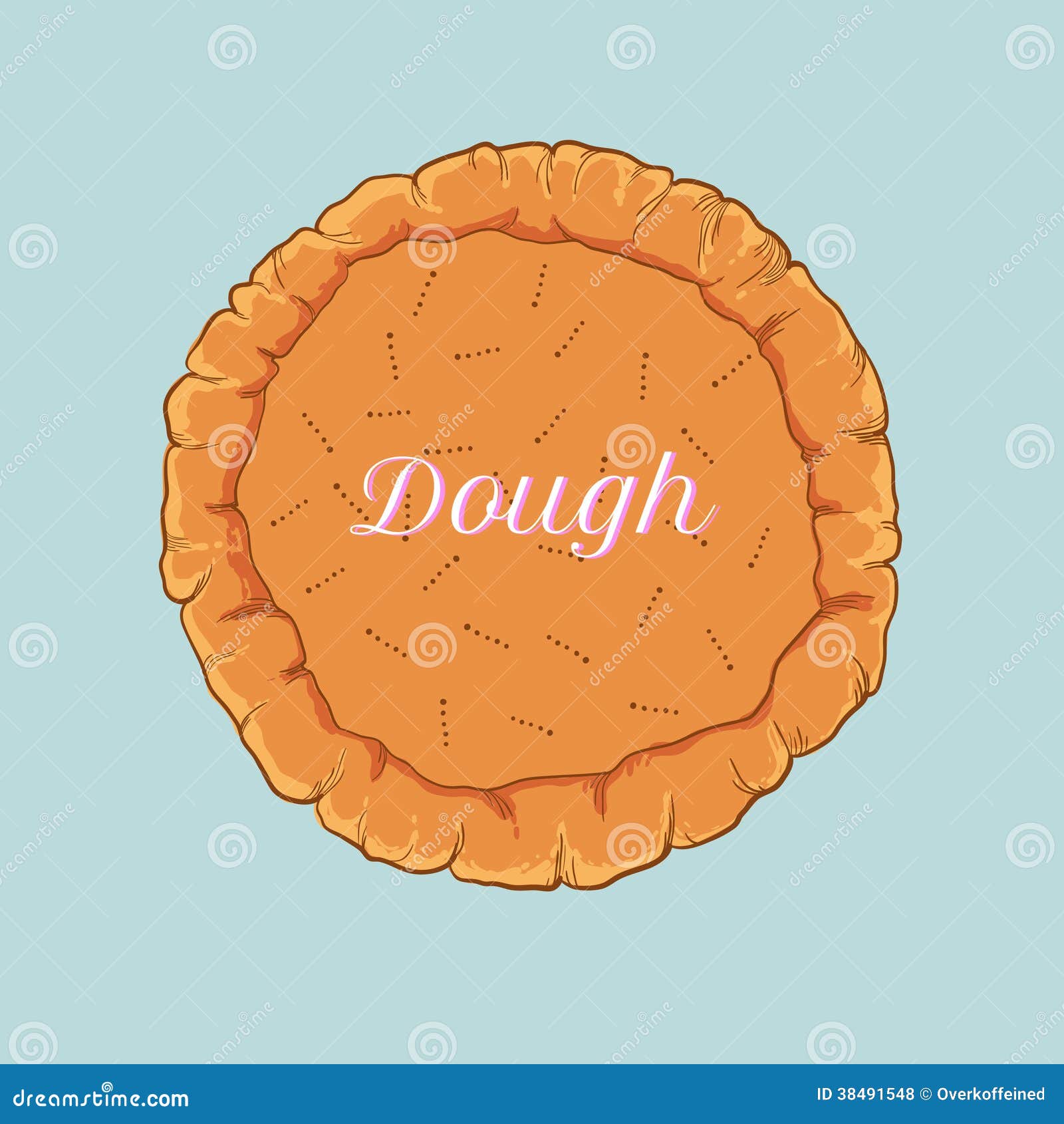 Vector Pastry Dough for Pizza or Pie Stock Vector - Illustration of ...