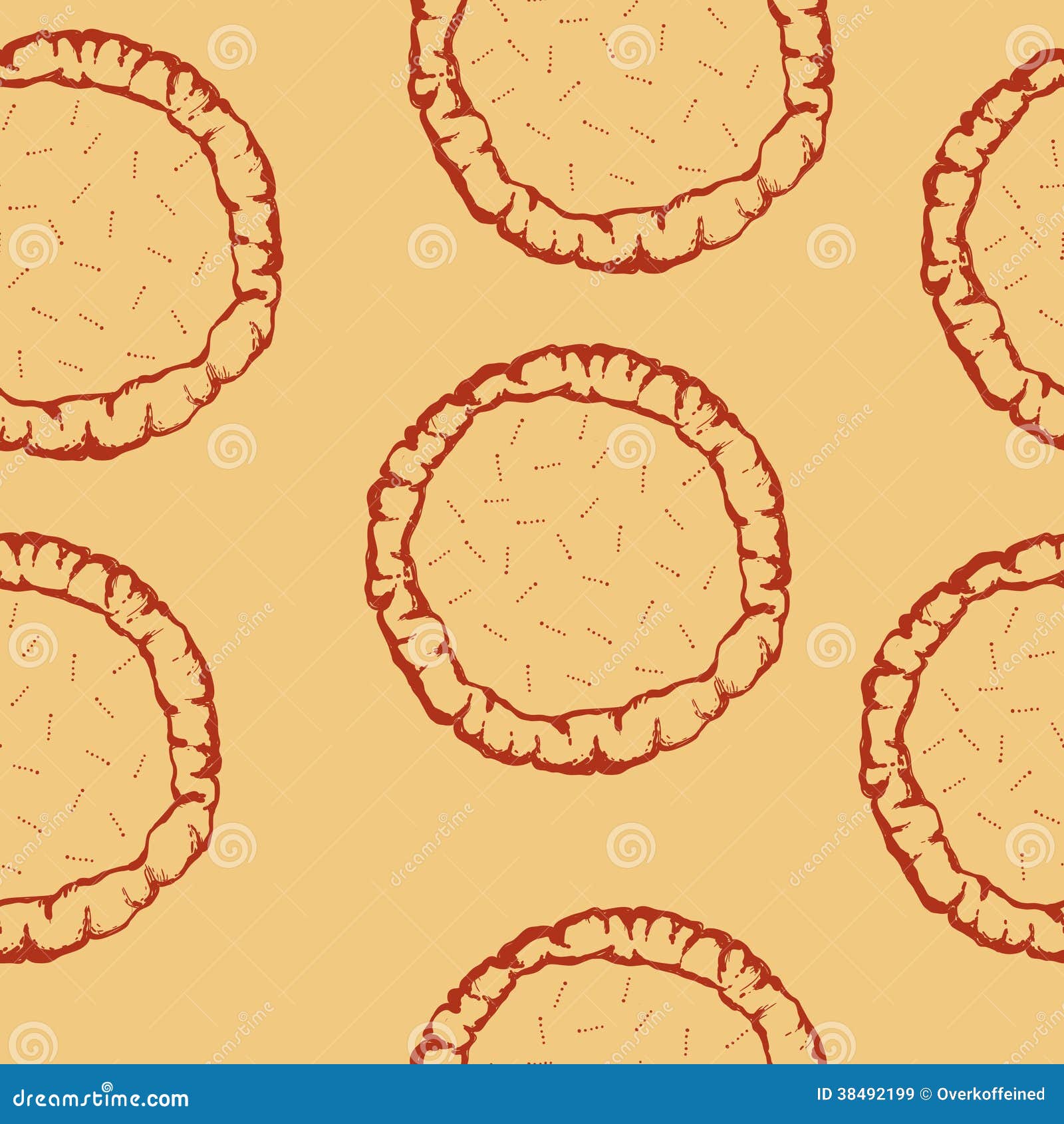 Vector Pastry Dough Seamless Pattern Stock Vector - Illustration of ...