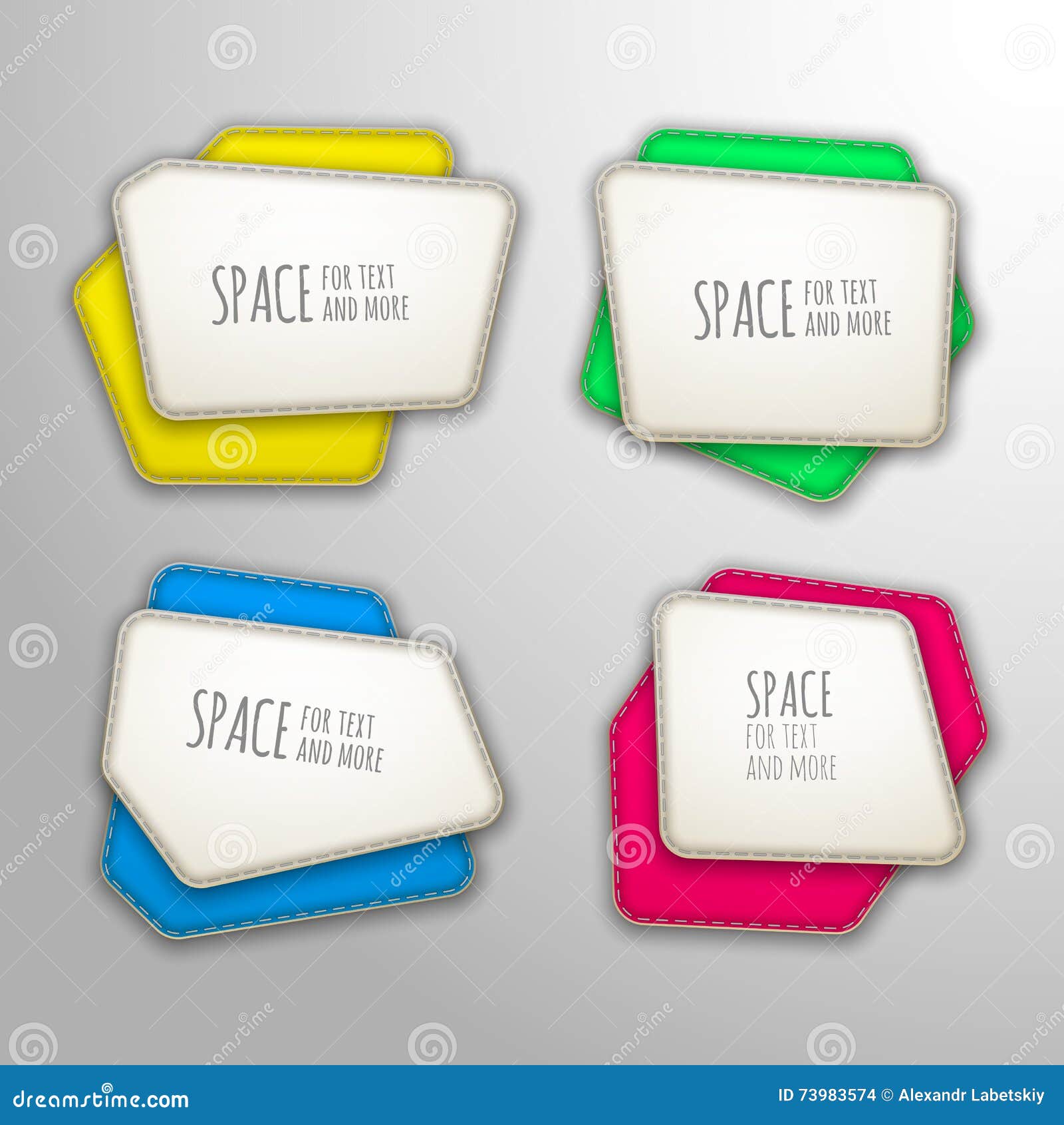 Vector patch banners stock vector. Illustration of blank - 73983574