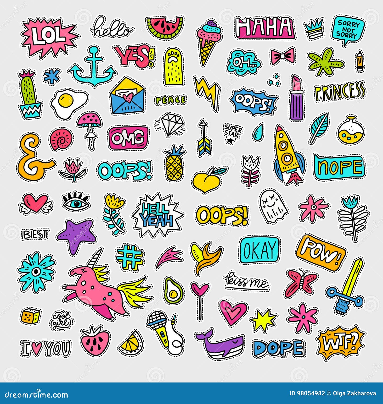 Vector Patch Collection stock vector. Illustration of sorry - 98054982