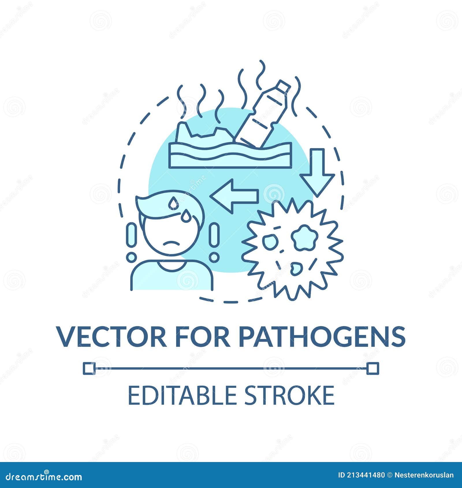 Vector for Pathogens Concept Icon Stock Vector - Illustration of ...